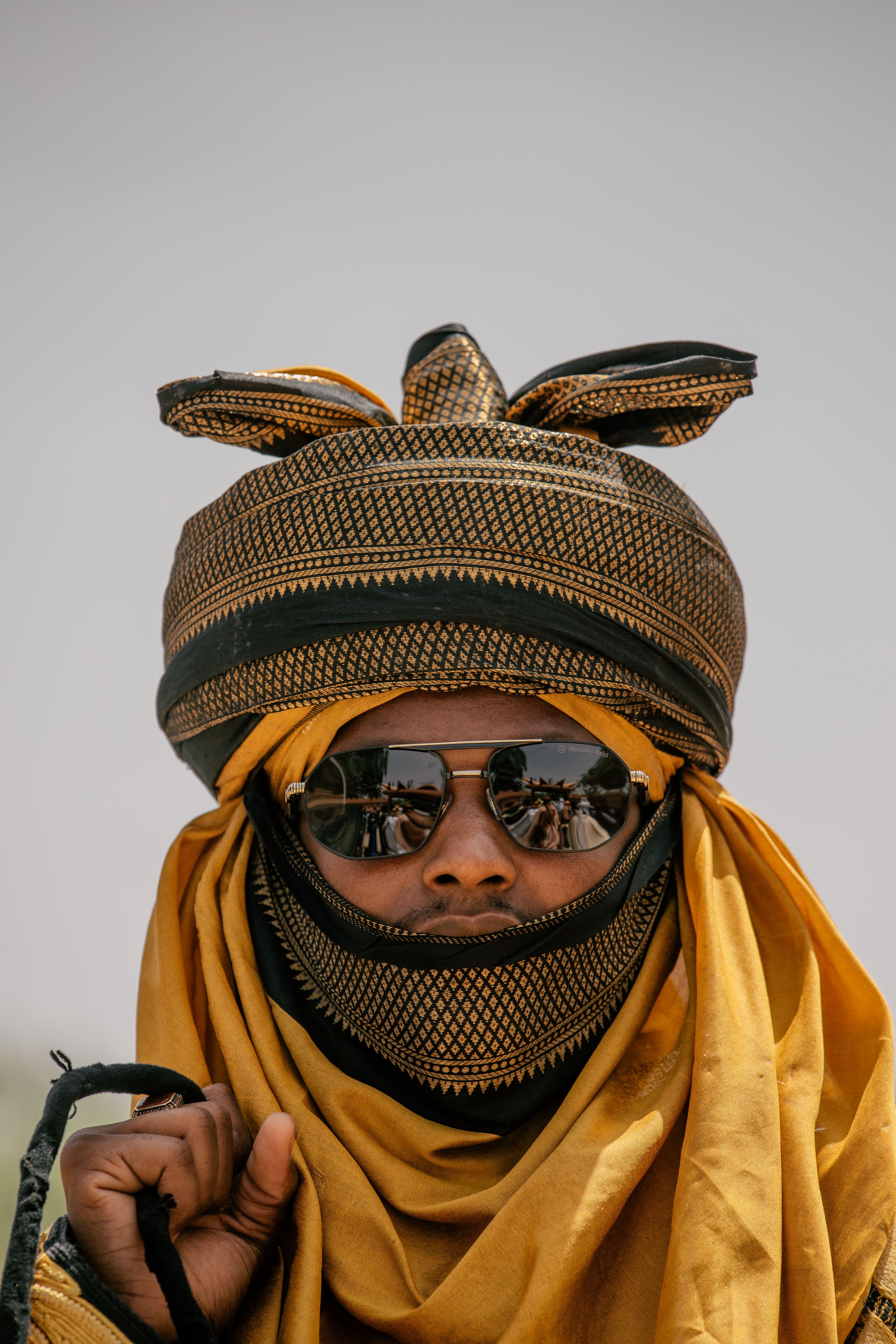 Portrait of Person in Traditional Desert Attire · Free Stock Photo