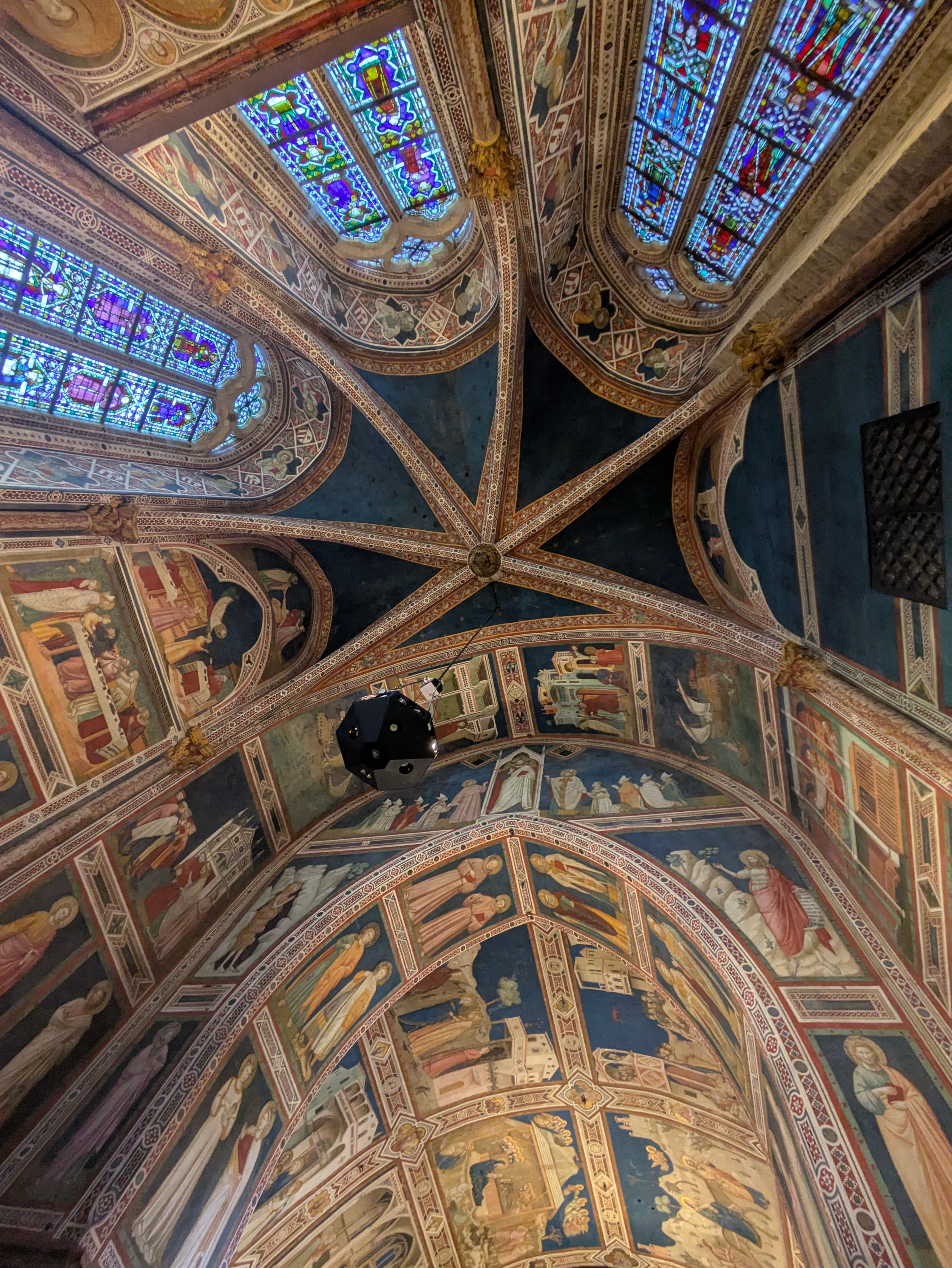 Ornate Cathedral Ceiling with Stained Glass · Free Stock Photo