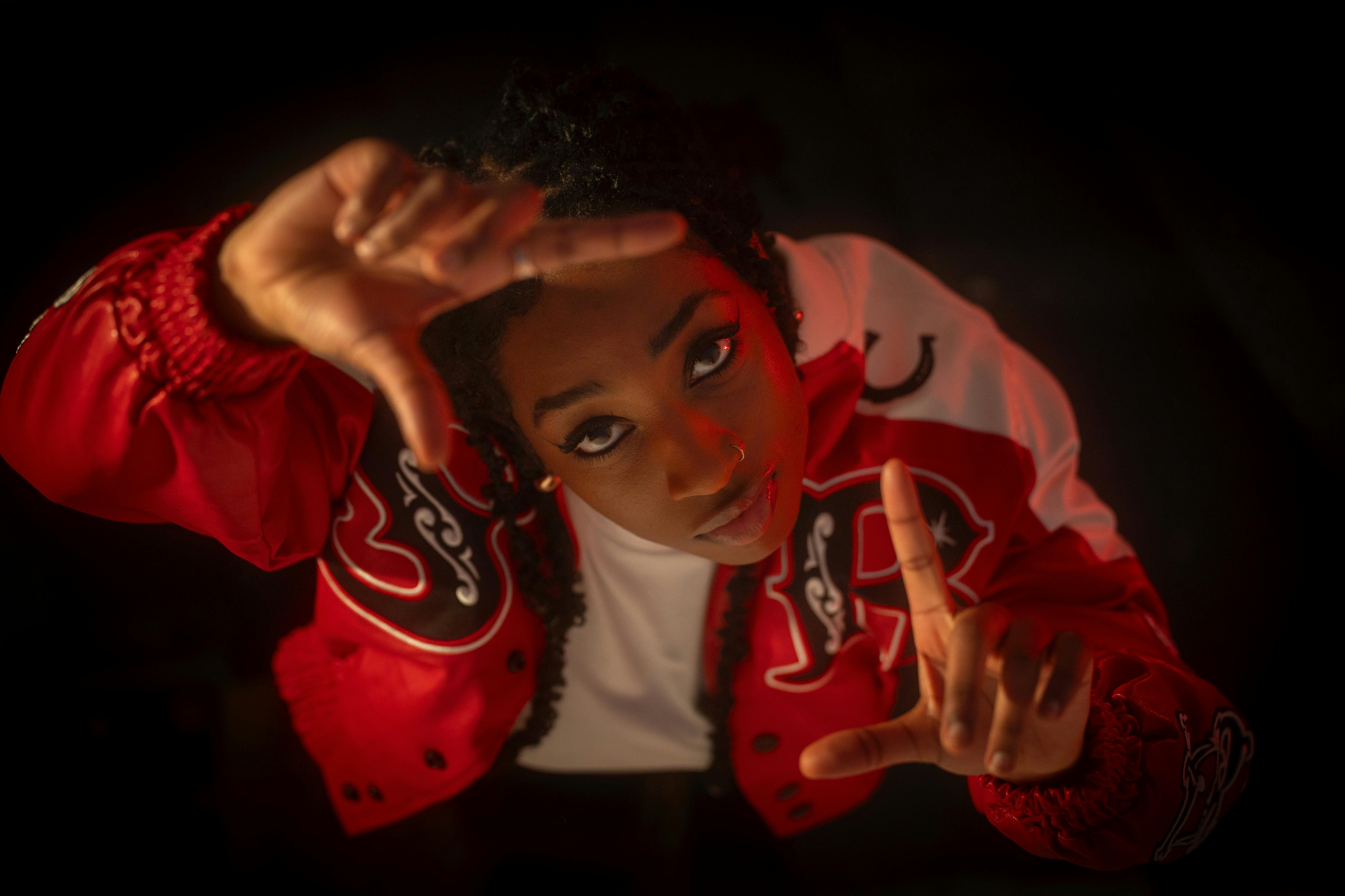 Creative Portrait of Individual Framing with Hands · Free Stock Photo