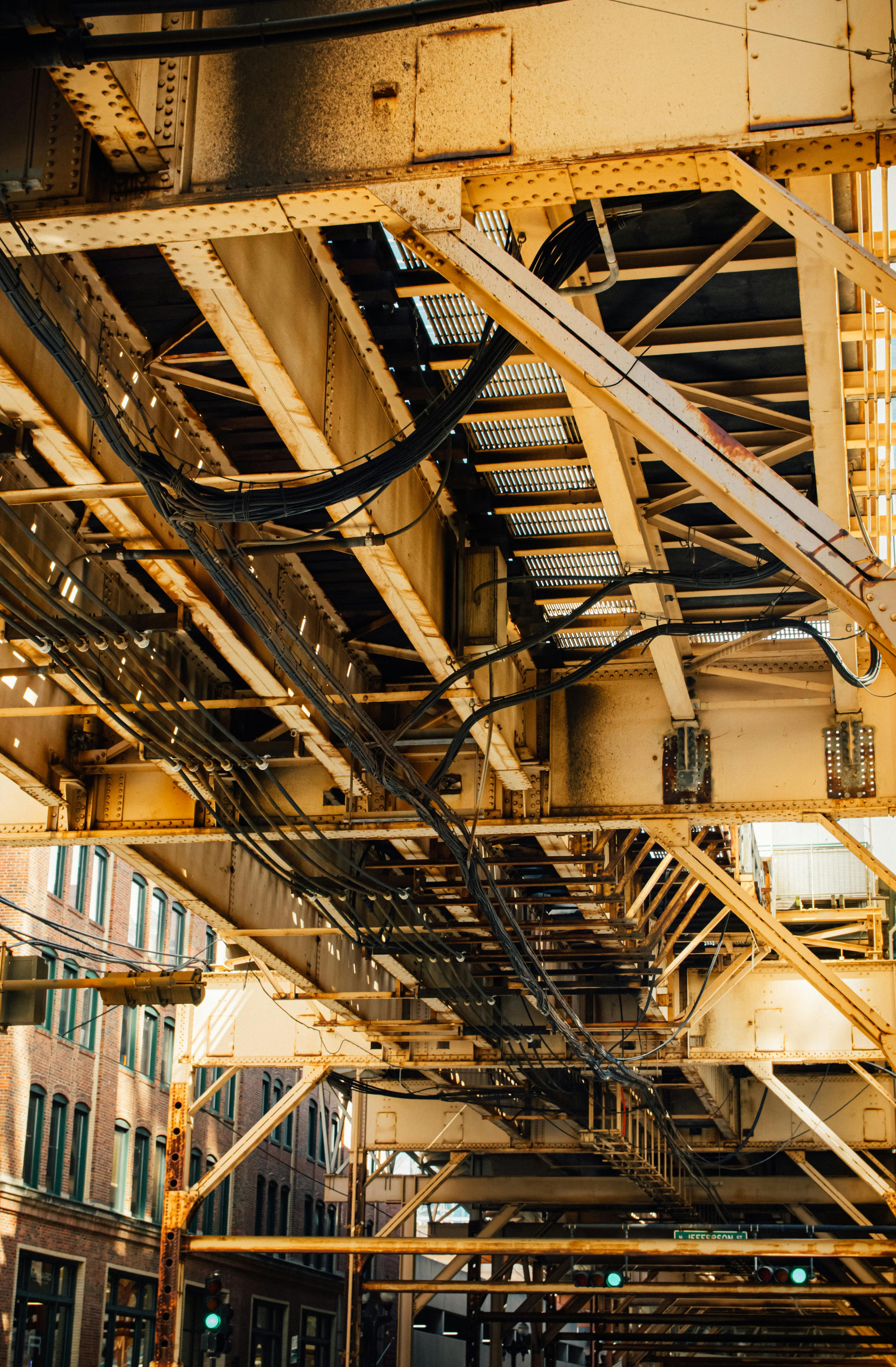 Chicago Elevated Train Track Architecture · Free Stock Photo