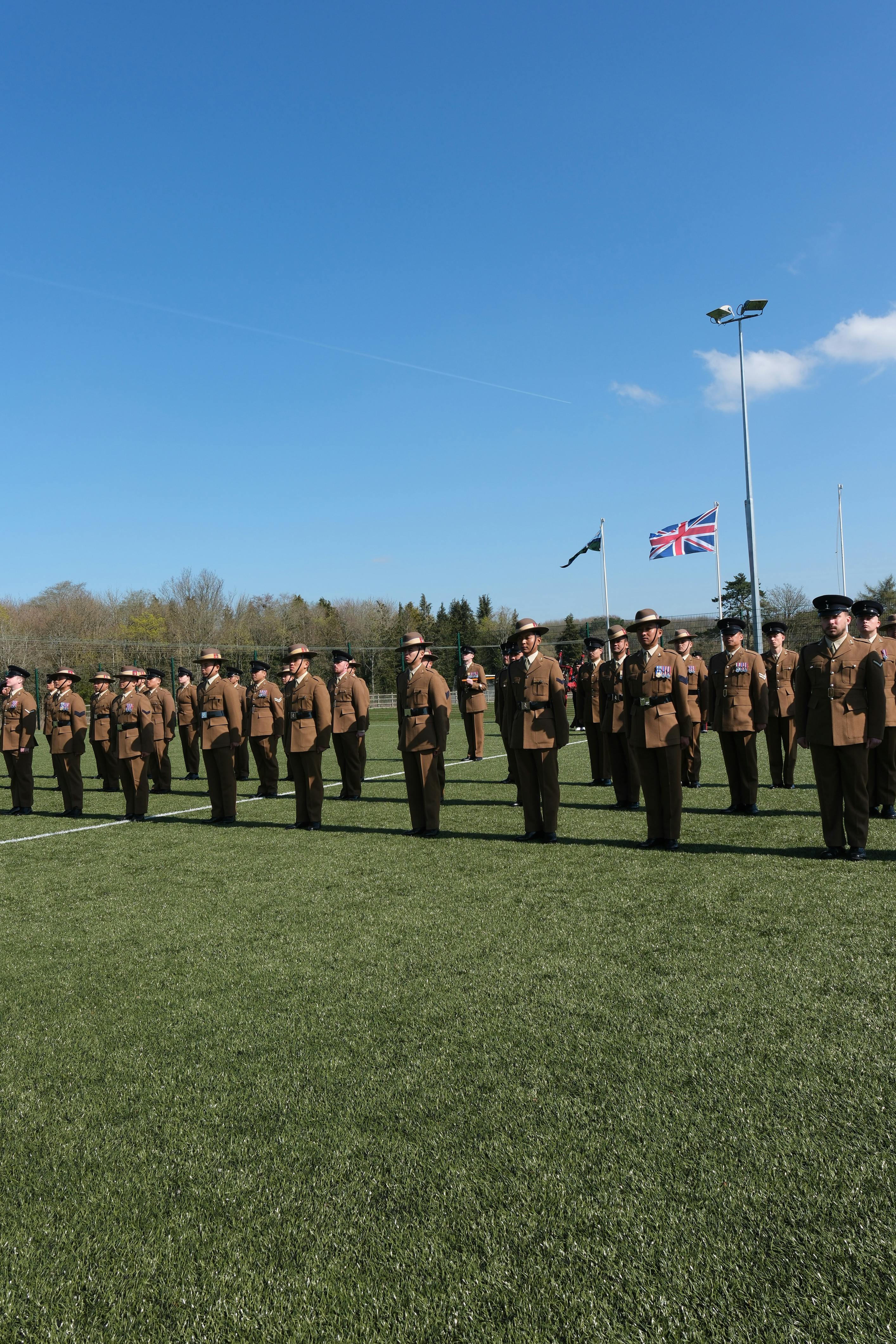 Gurkha Soldiers Formation at Perham Down · Free Stock Photo