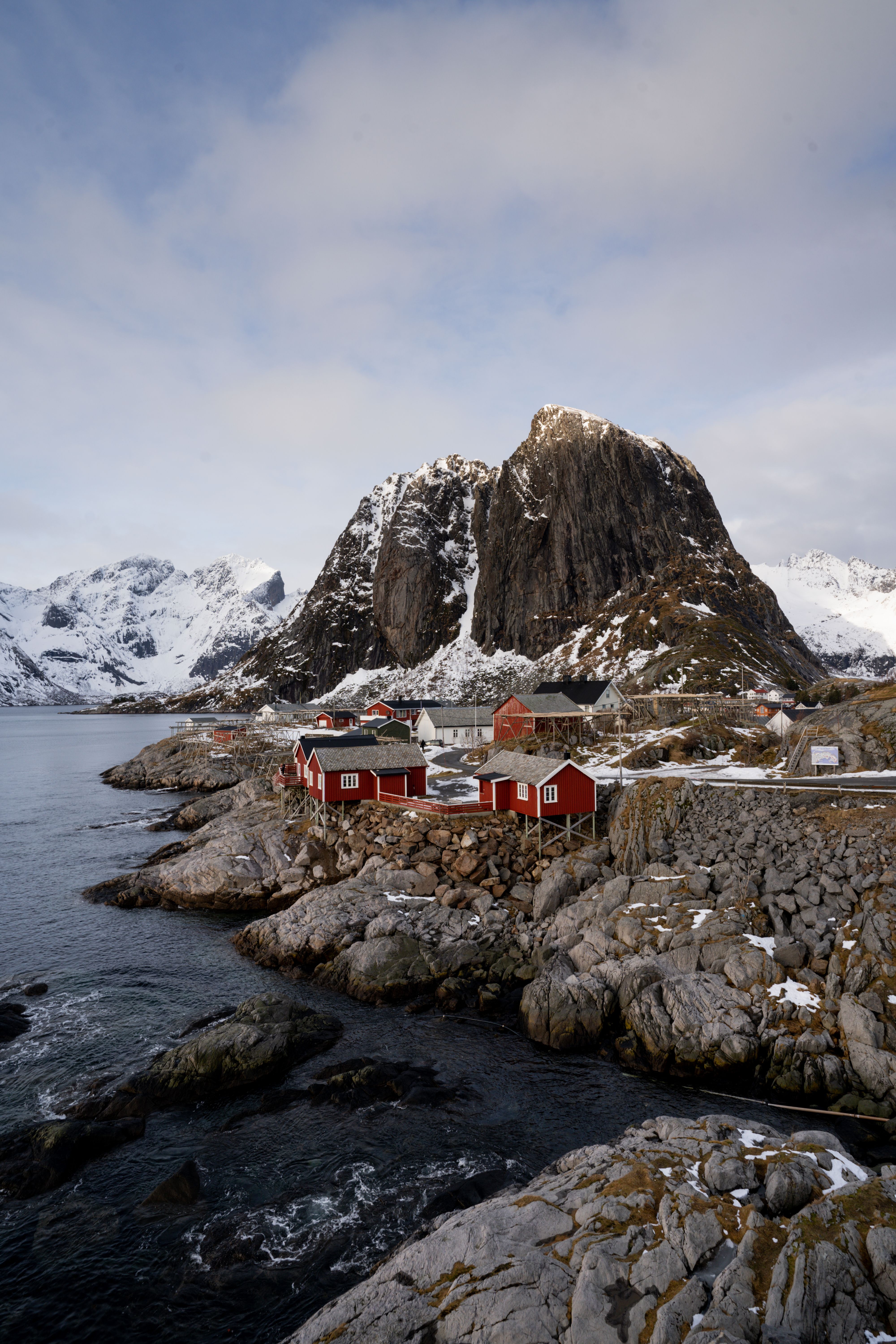 Scenic View of Red Cabins in Lofoten, Norway · Free Stock Photo