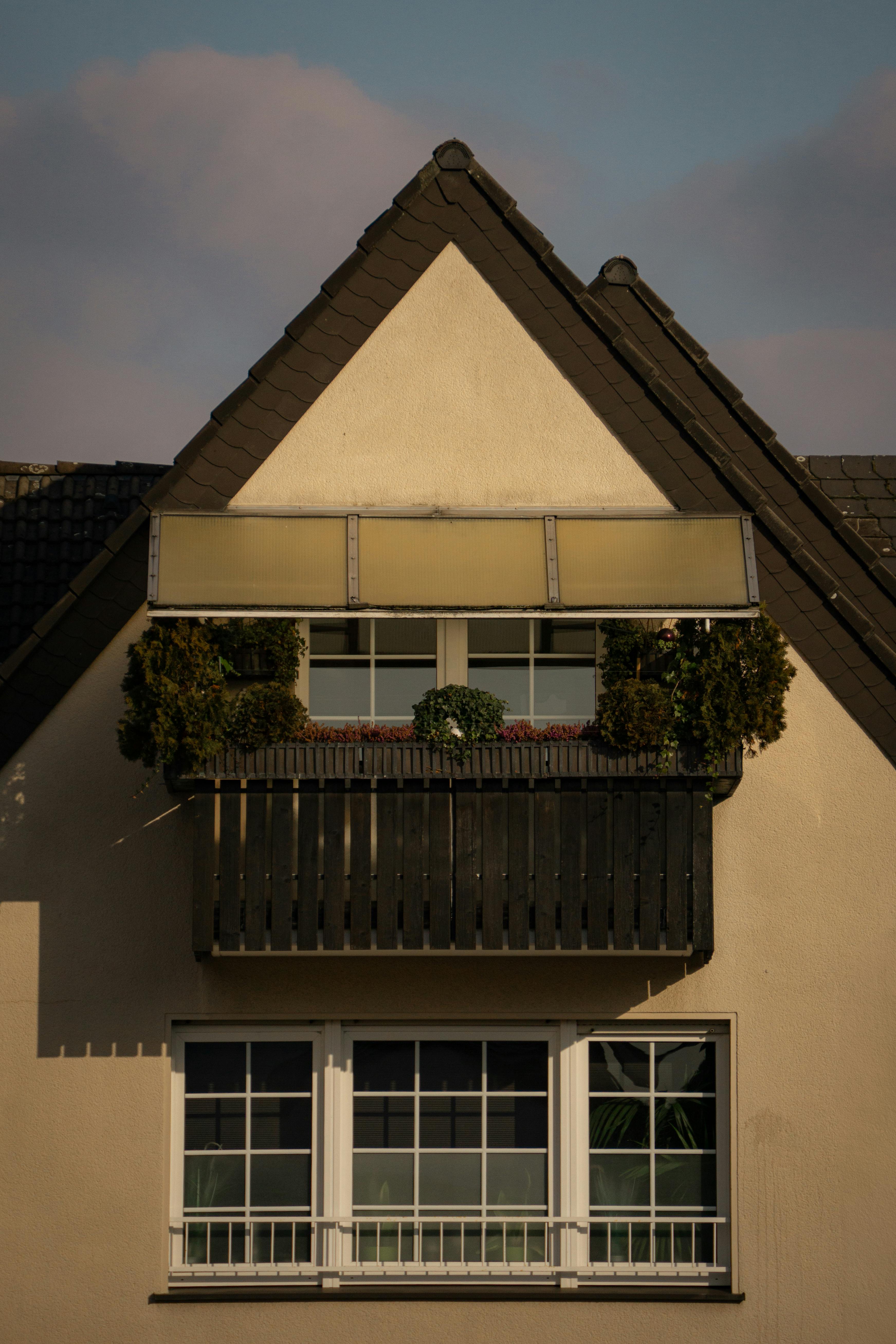 Charming German Architecture with Balcony · Free Stock Photo
