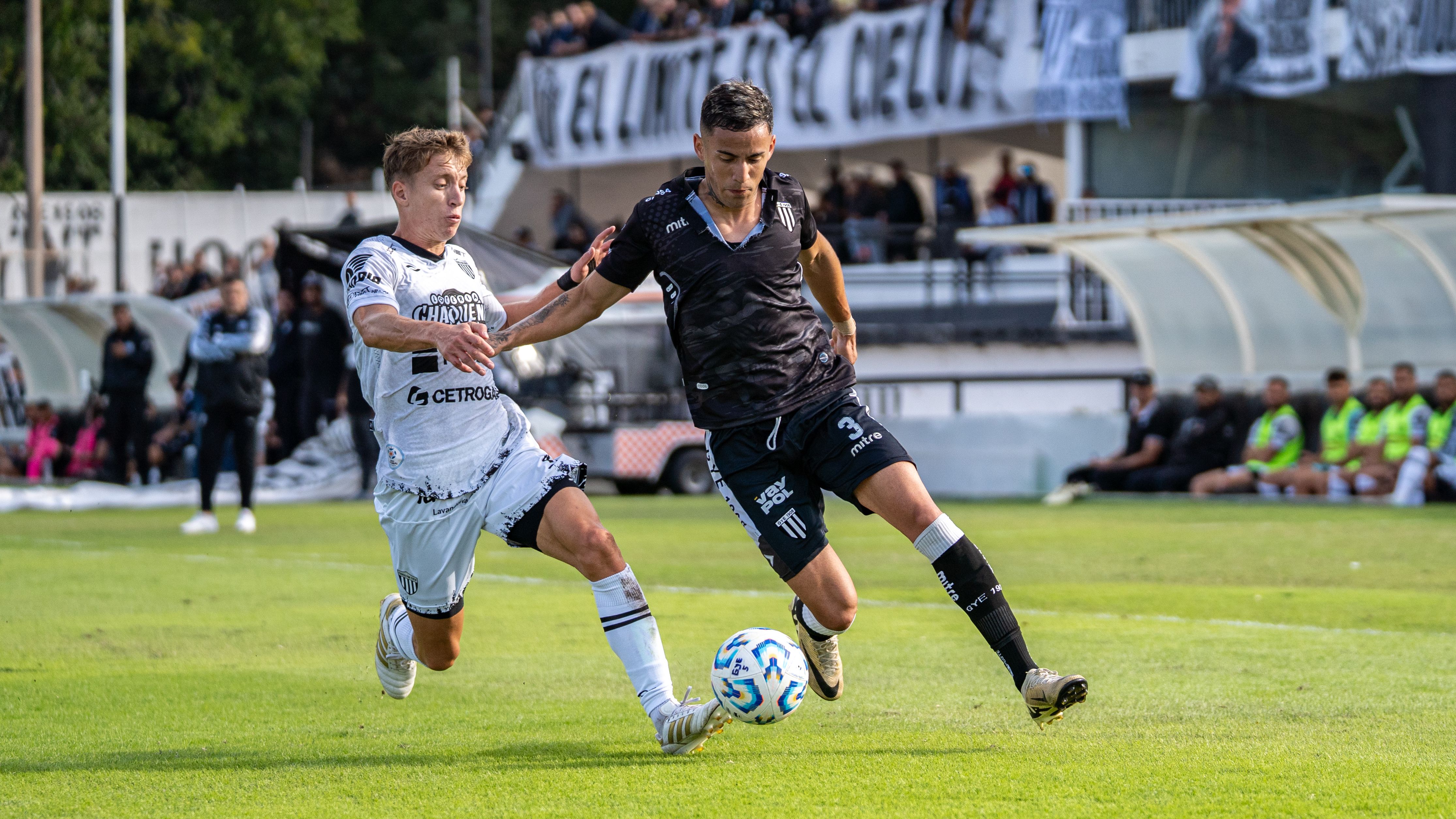 Intense Soccer Match With Two Players Competing · Free Stock Photo