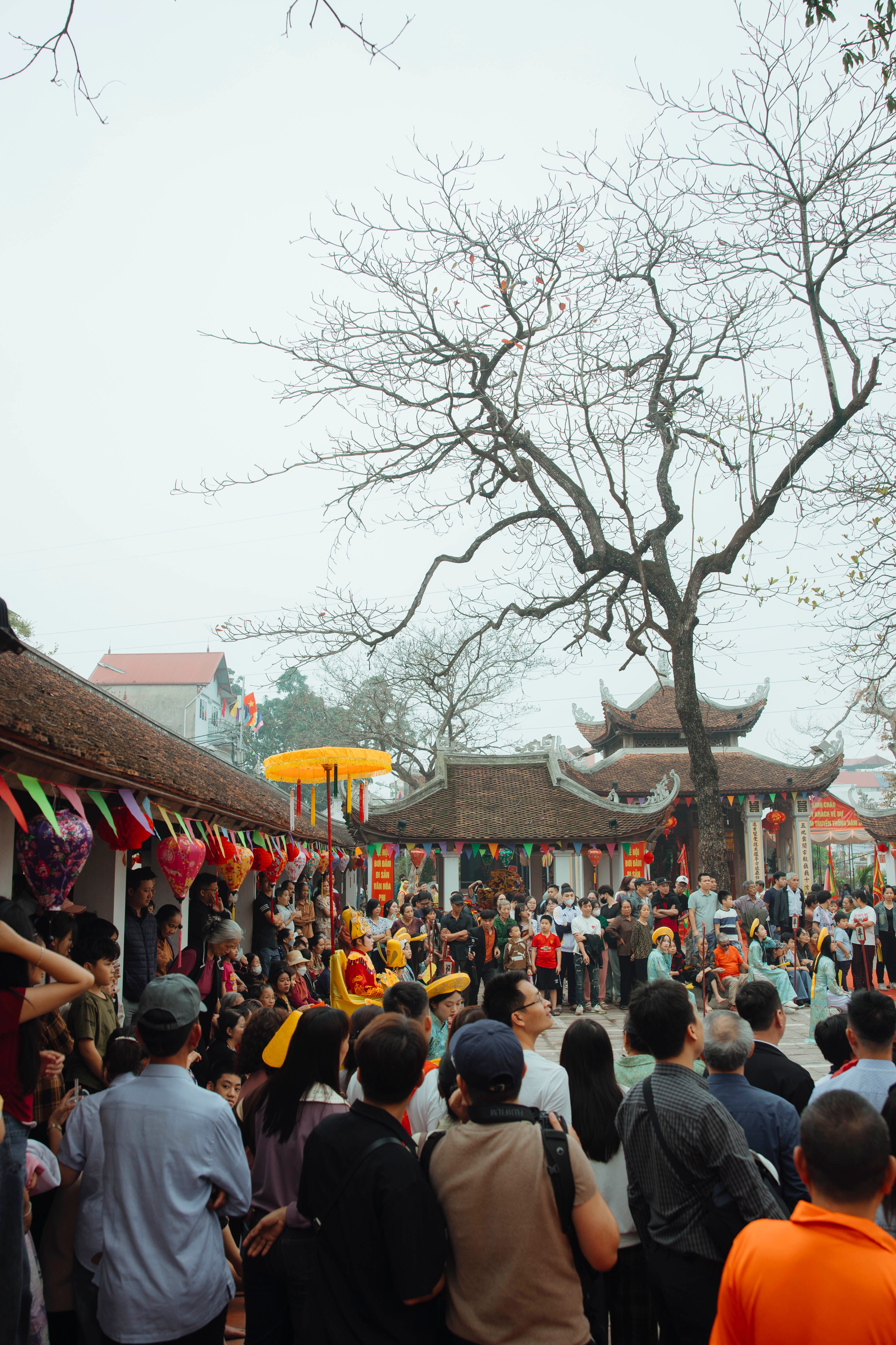 Vibrant Cultural Festival at Busy Outdoor Market · Free Stock Photo