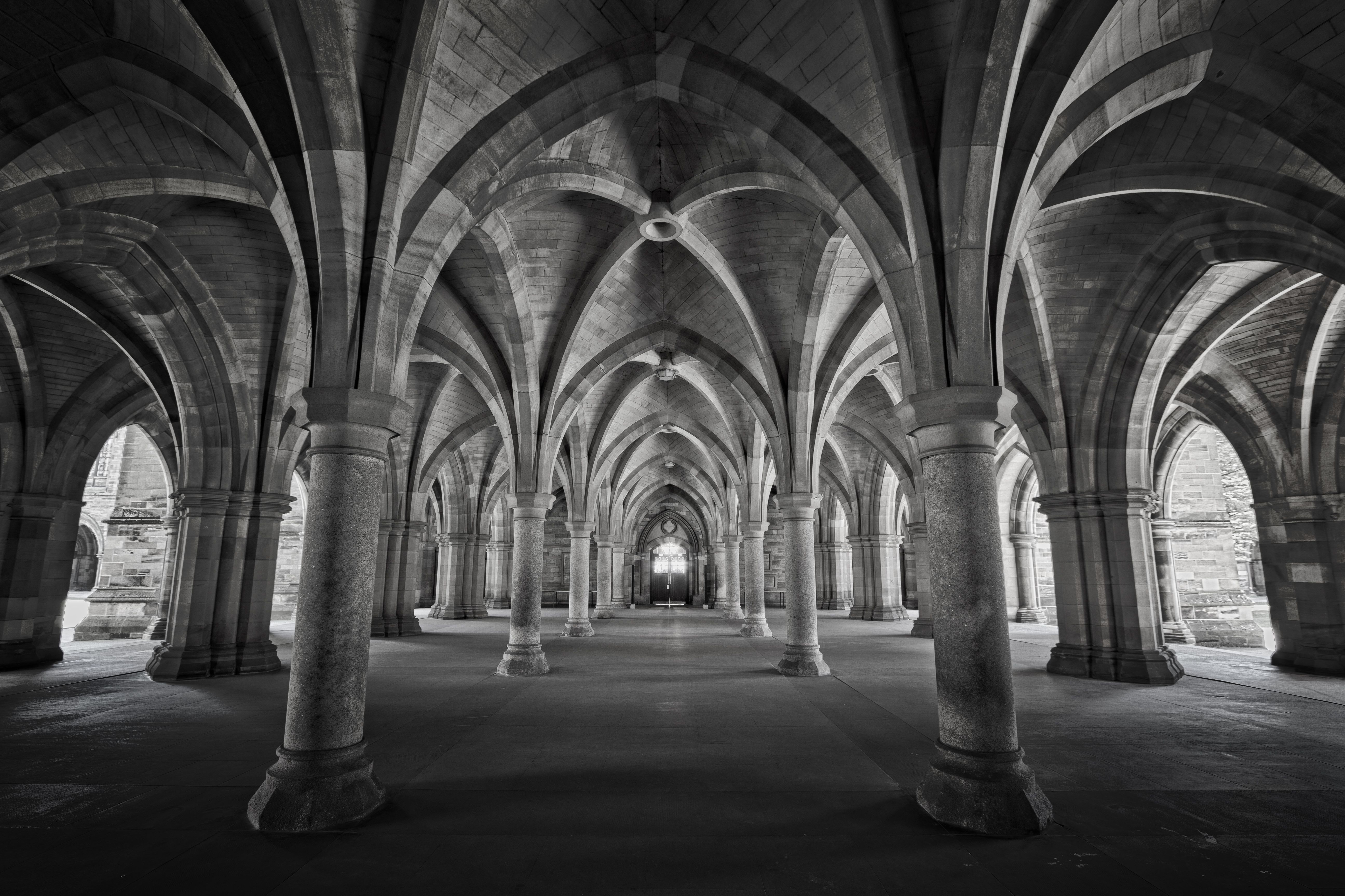 Gothic Cloisters at the University of Glasgow · Free Stock Photo