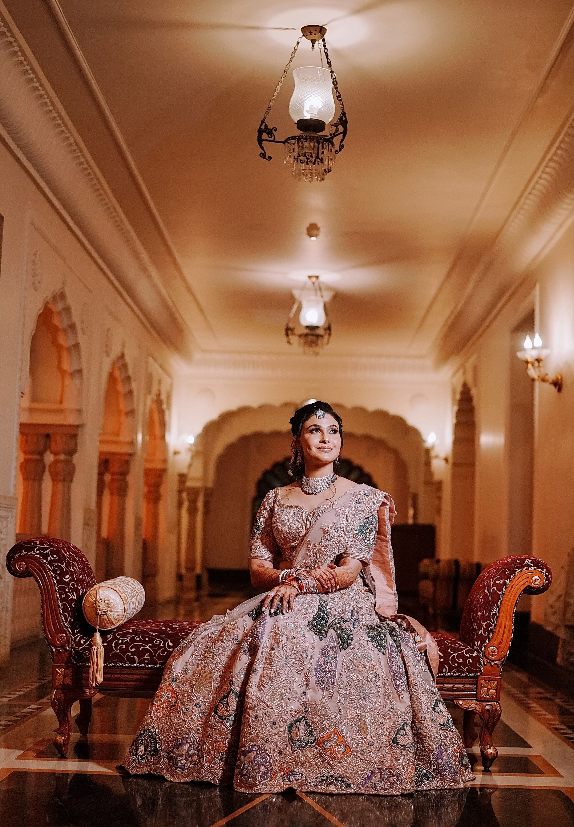 Elegant Indian Bride in Traditional Attire · Free Stock Photo