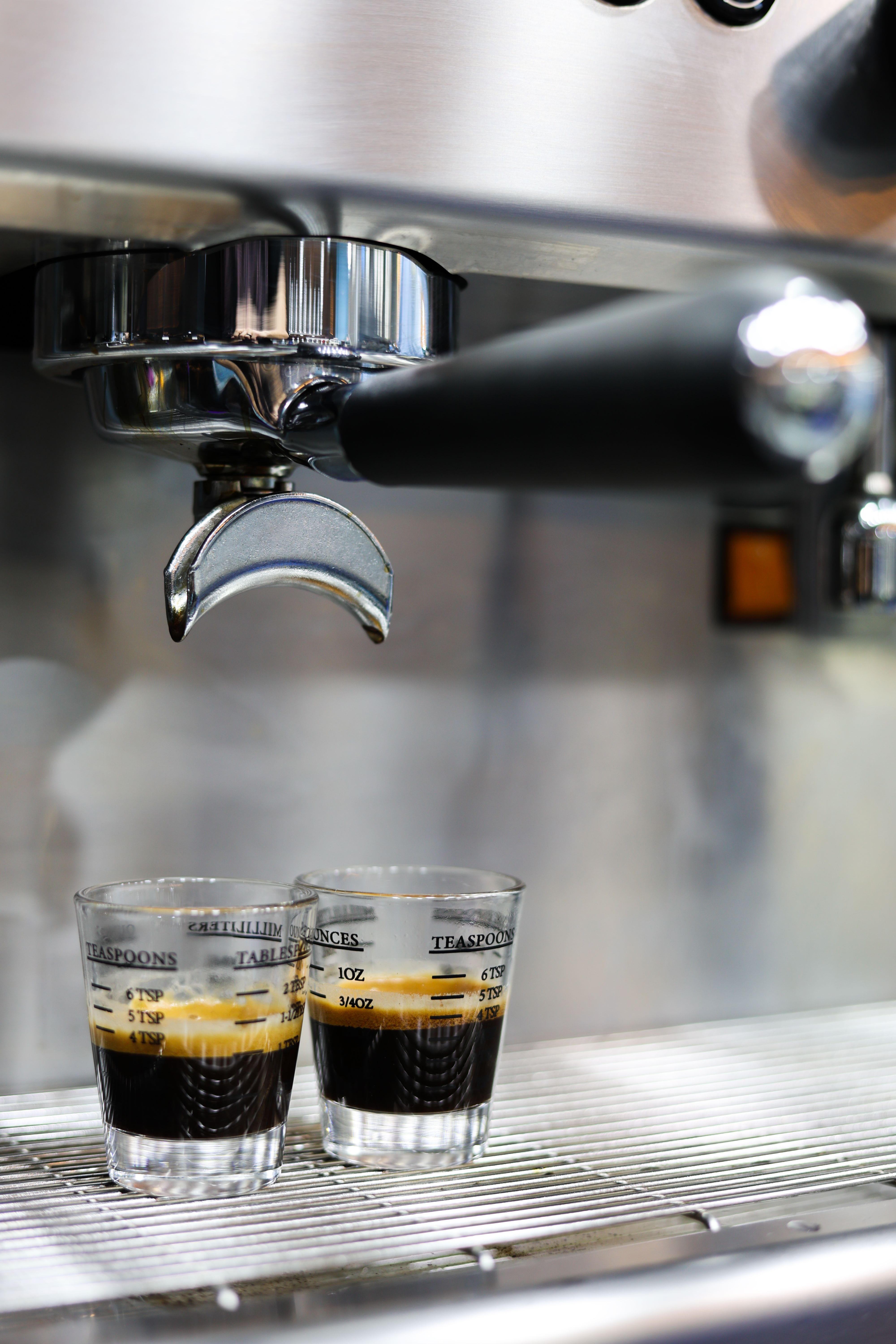 Fresh Espresso Shots from a Professional Espresso Machine · Free Stock ...