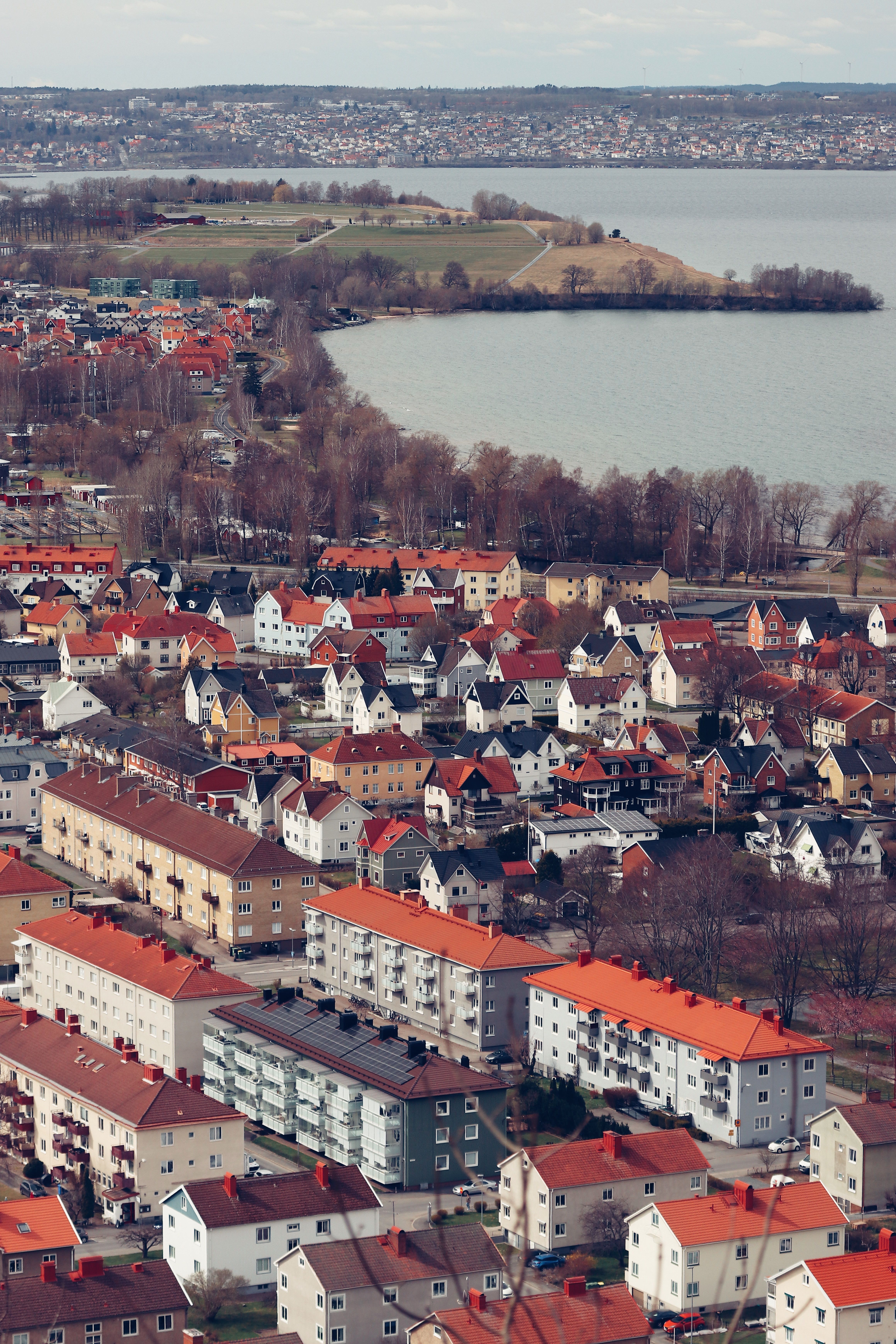 Aerial View of Huskvarna, Jonkoping County, Sweden · Free Stock Photo