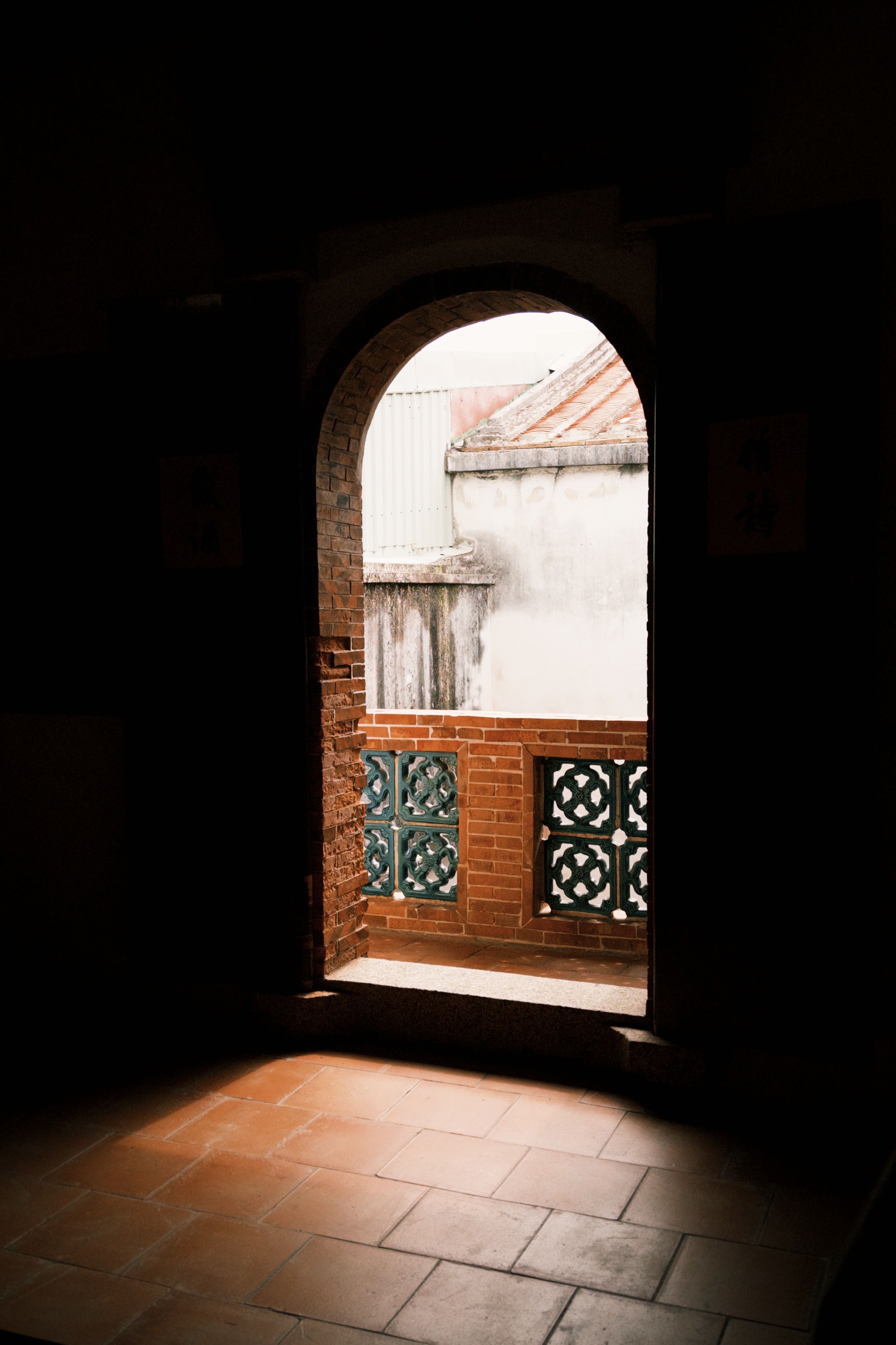 Historic Architecture View from Arched Doorway · Free Stock Photo