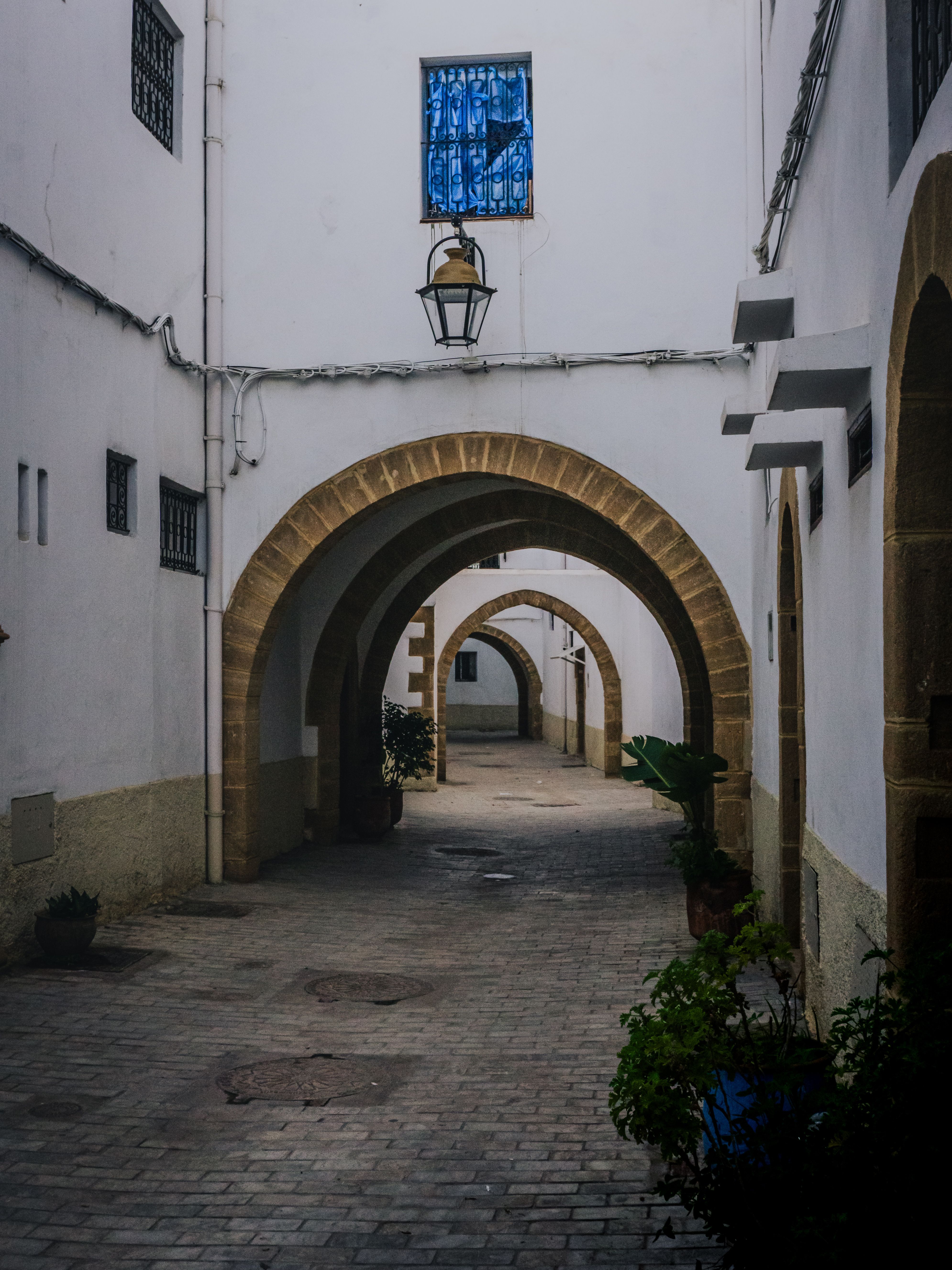 Arched Walkway in Historic Rabat Medina · Free Stock Photo