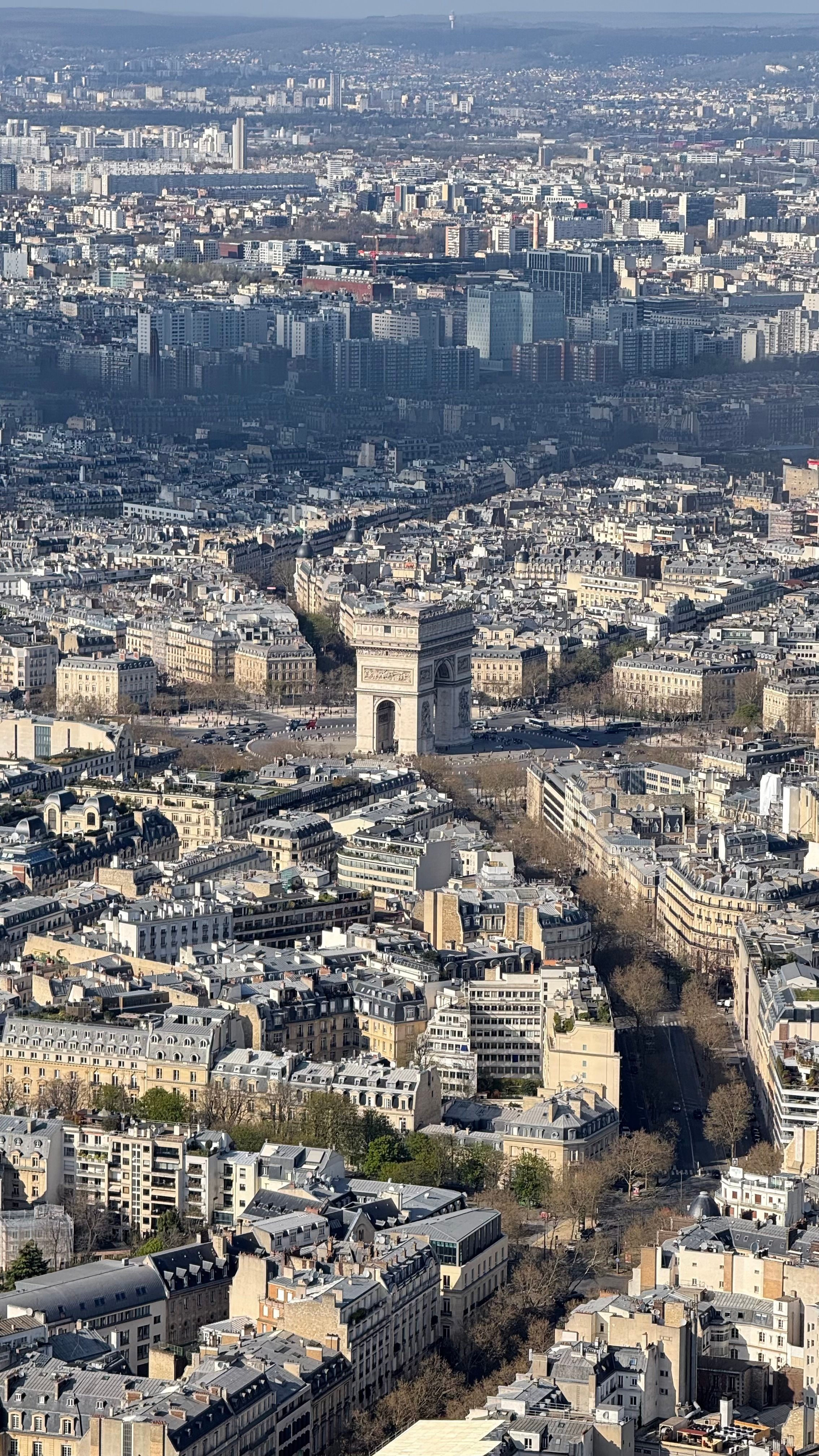Aerial View of Arc de Triomphe in Paris · Free Stock Photo