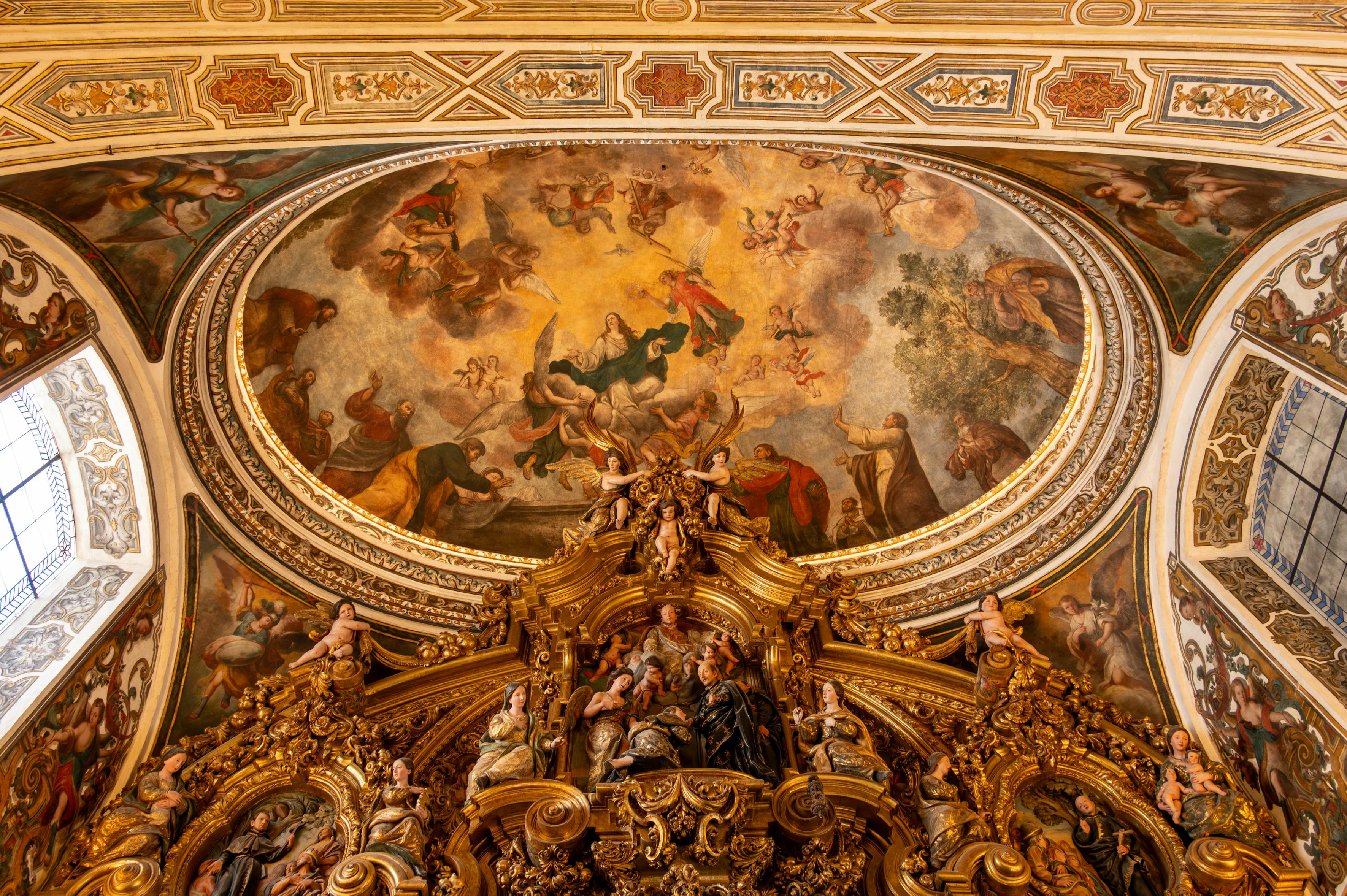 Baroque Church Ceiling in Seville, Spain · Free Stock Photo