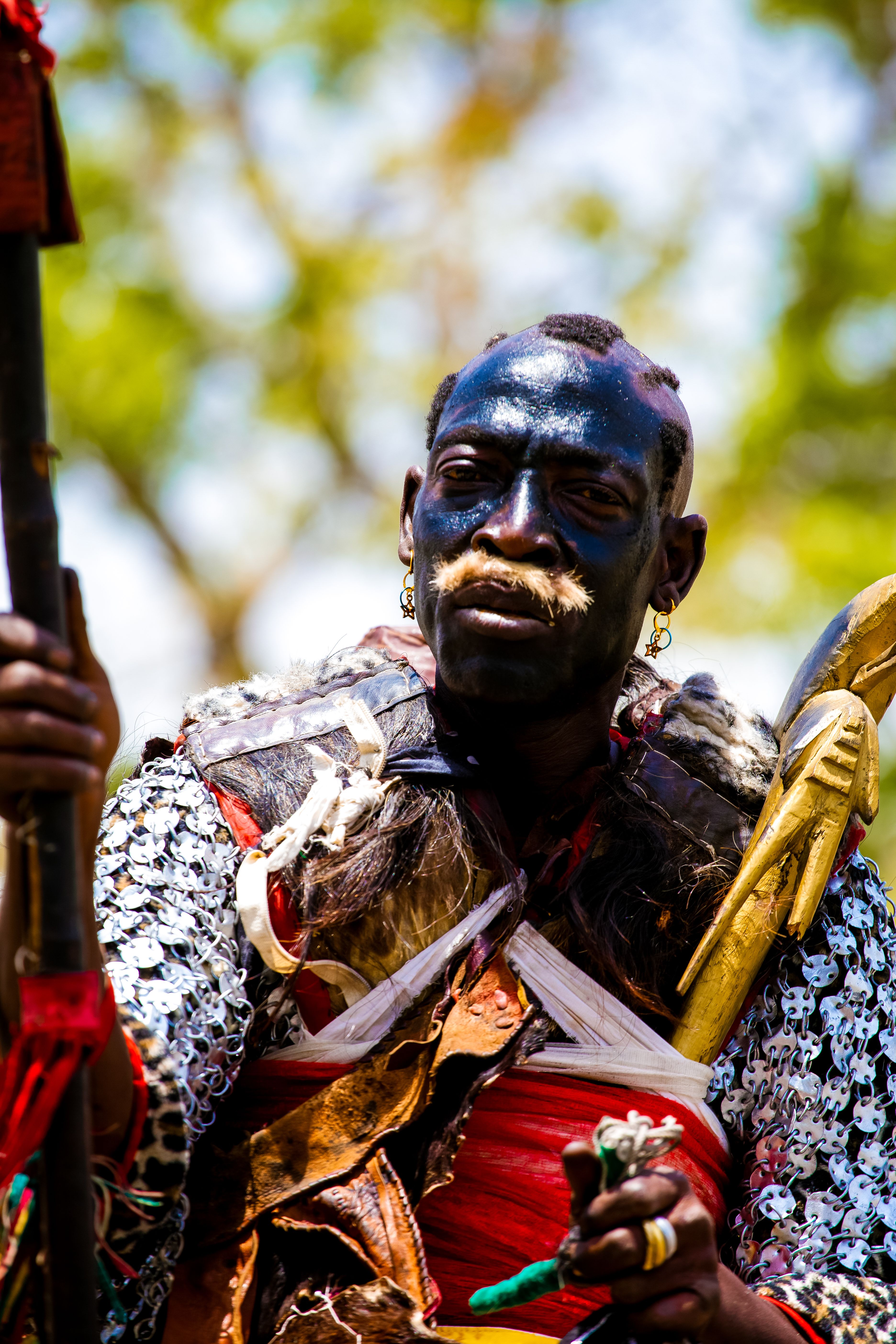 Traditional African Ritual Performer Portrait · Free Stock Photo