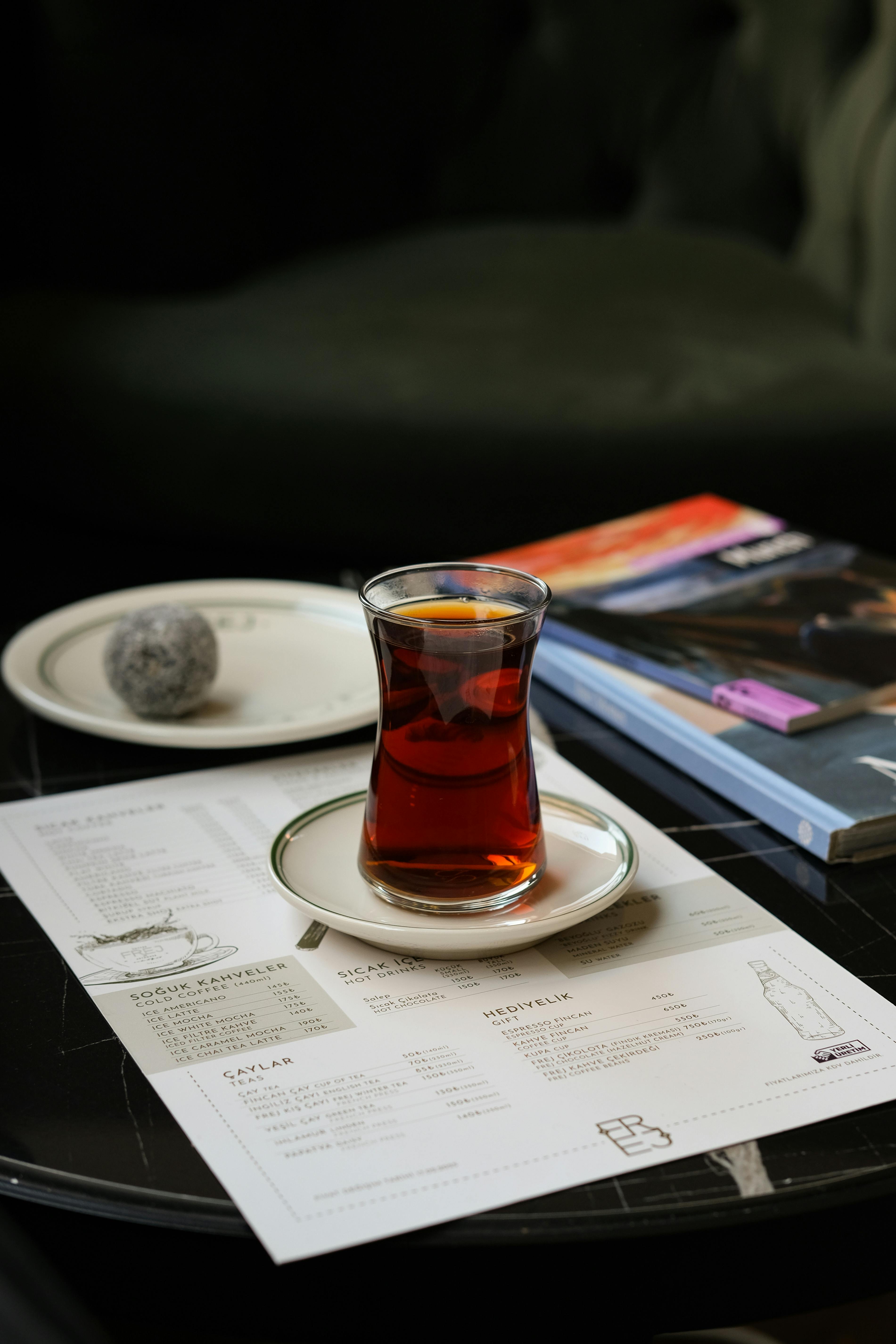 Traditional Turkish Tea in Istanbul Café · Free Stock Photo