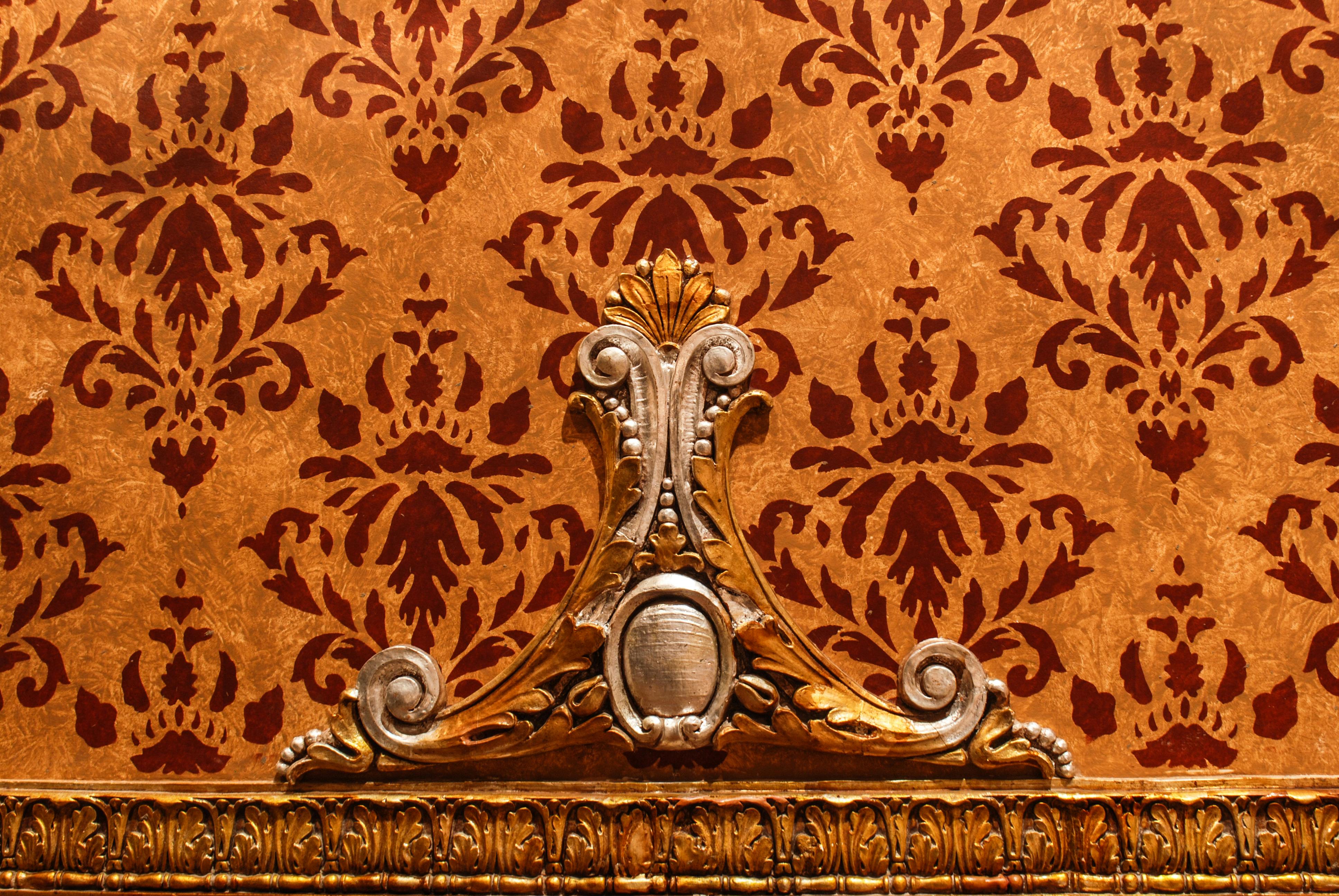 Ornate Victorian Wall Decor with Embellishments · Free Stock Photo