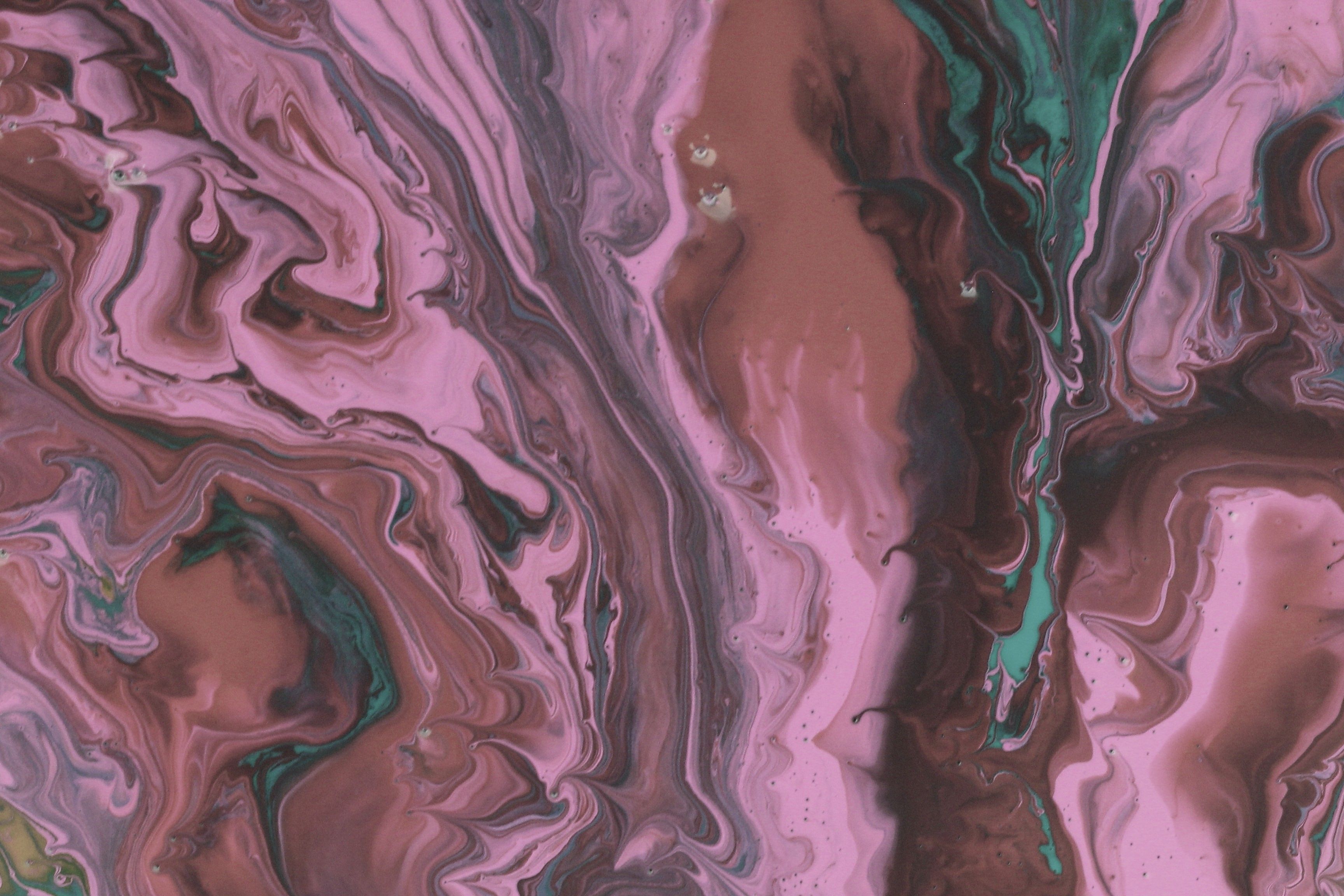 Abstract Pink and Brown Fluid Art Texture · Free Stock Photo
