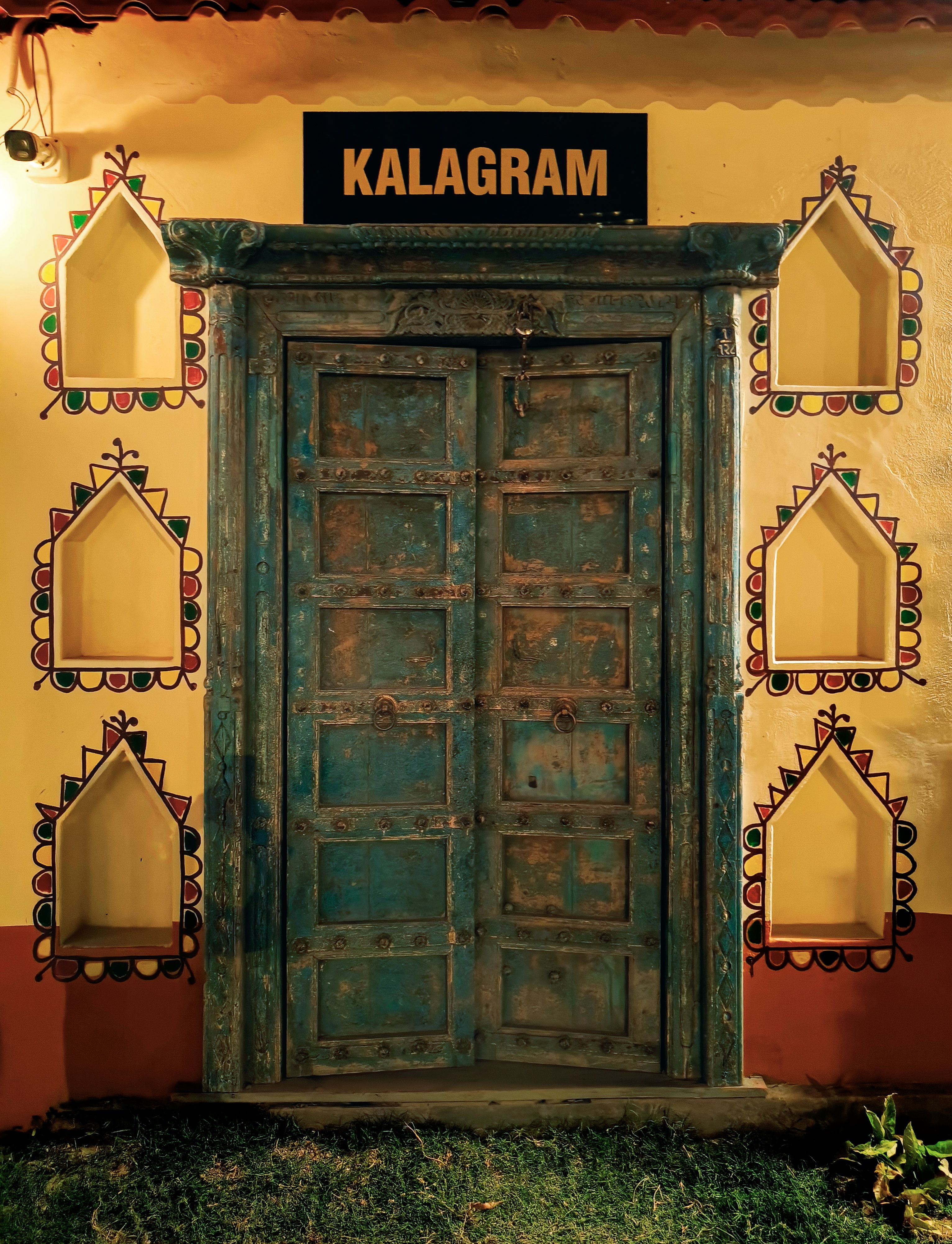 Traditional Indian Door with Ornate Design · Free Stock Photo