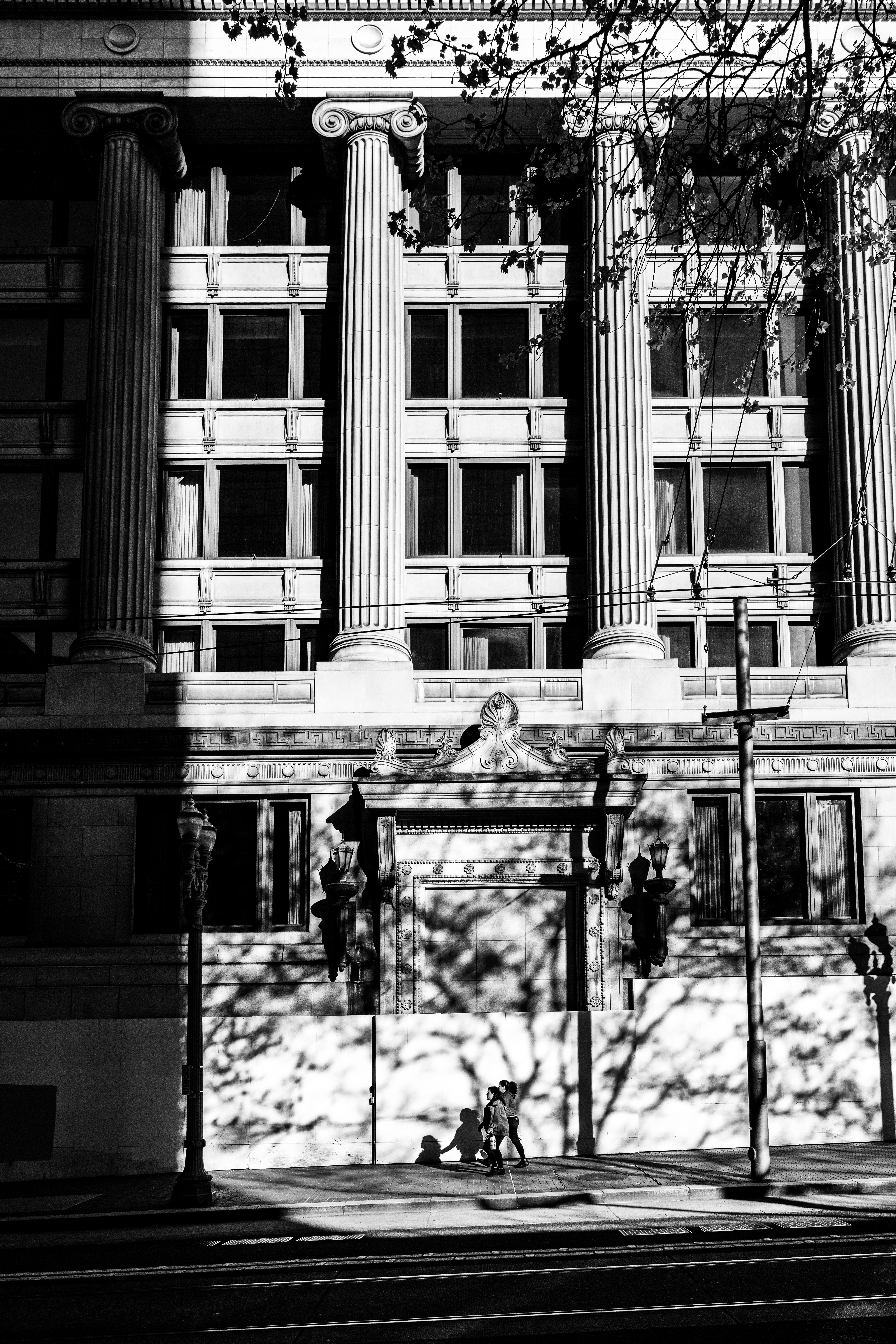 Shadow Play on Building Facade in Portland · Free Stock Photo