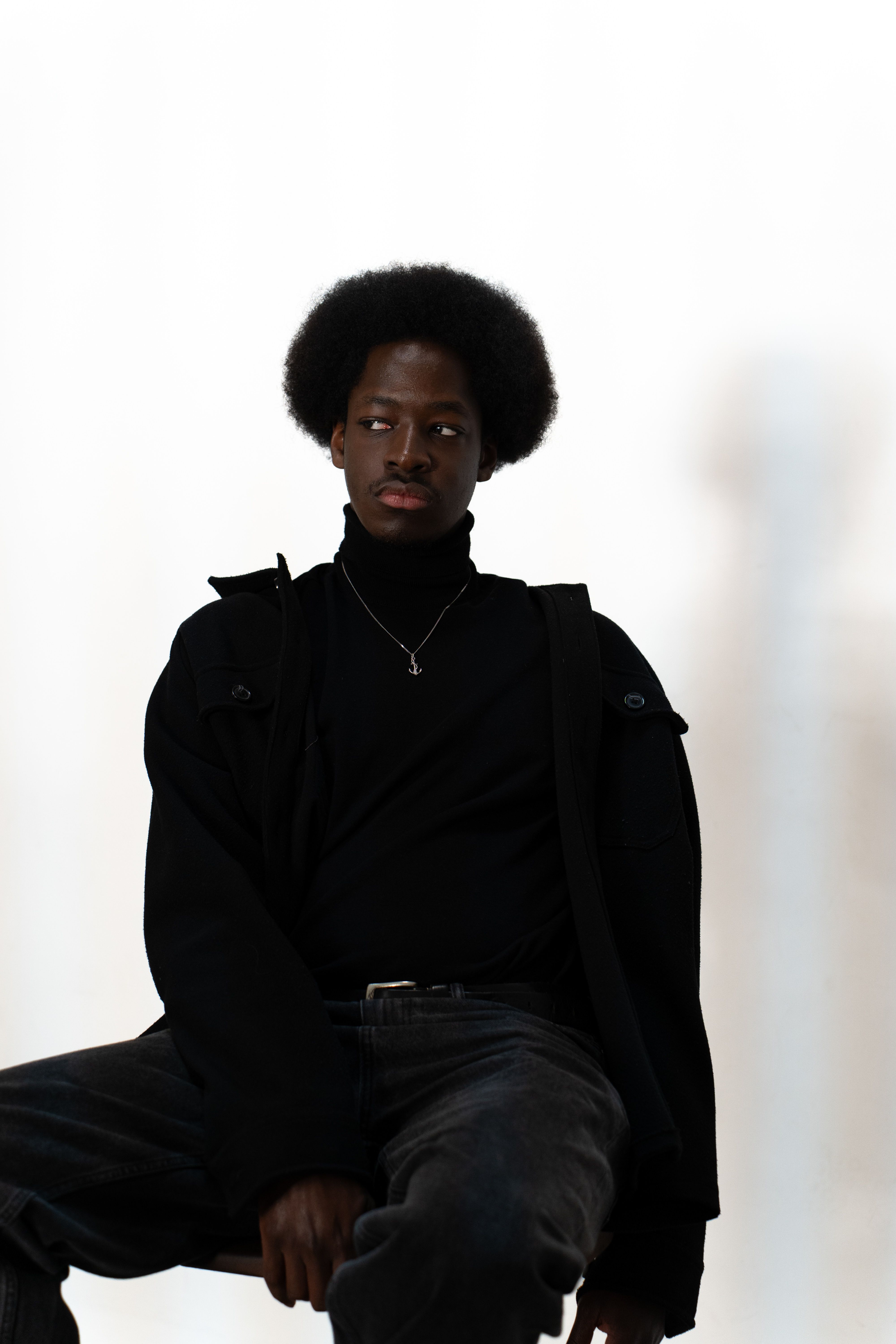 Stylish Portrait of Man in Black Outfit · Free Stock Photo