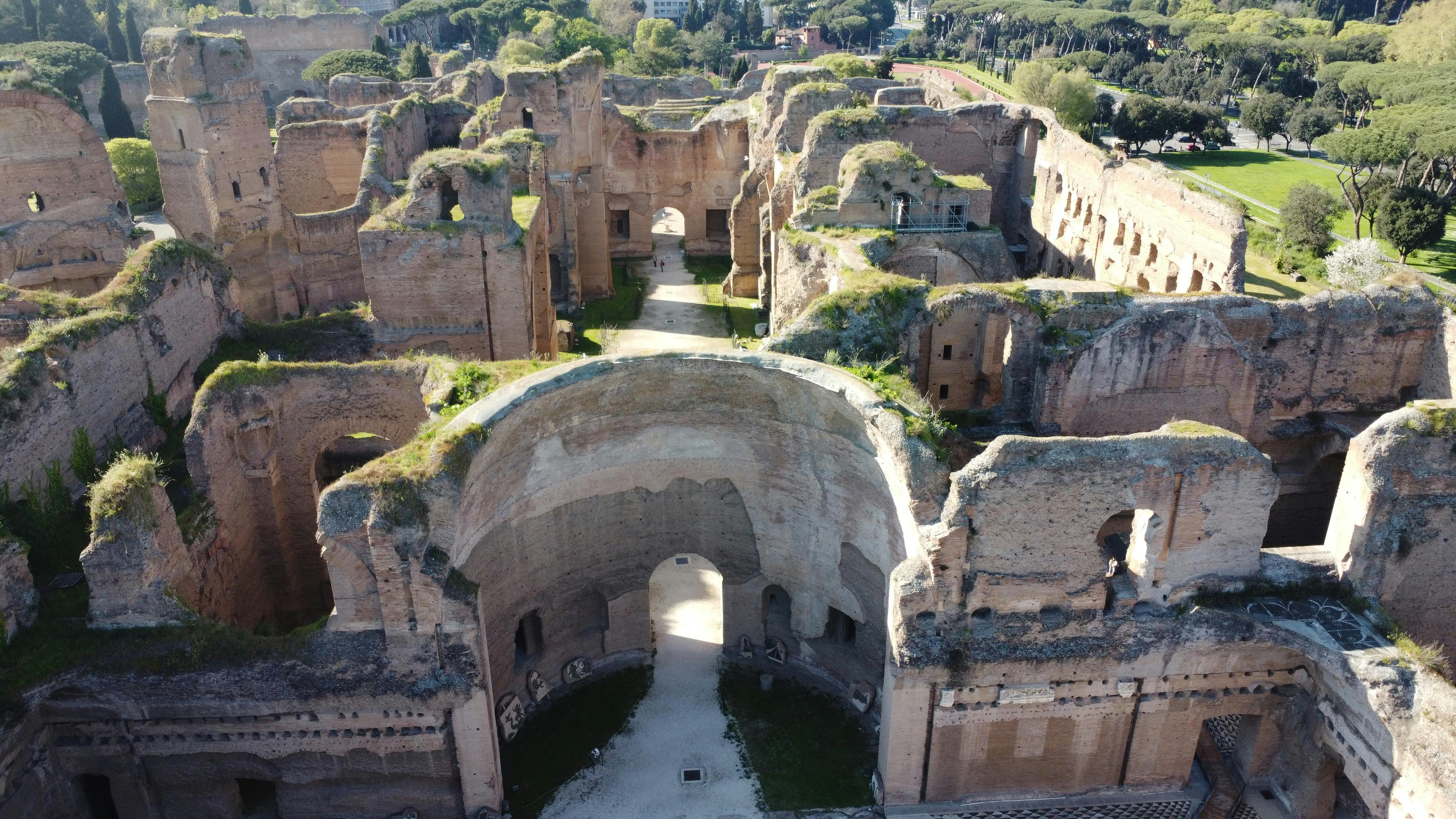 Aerial View of Ancient Roman Ruins in Rome · Free Stock Photo