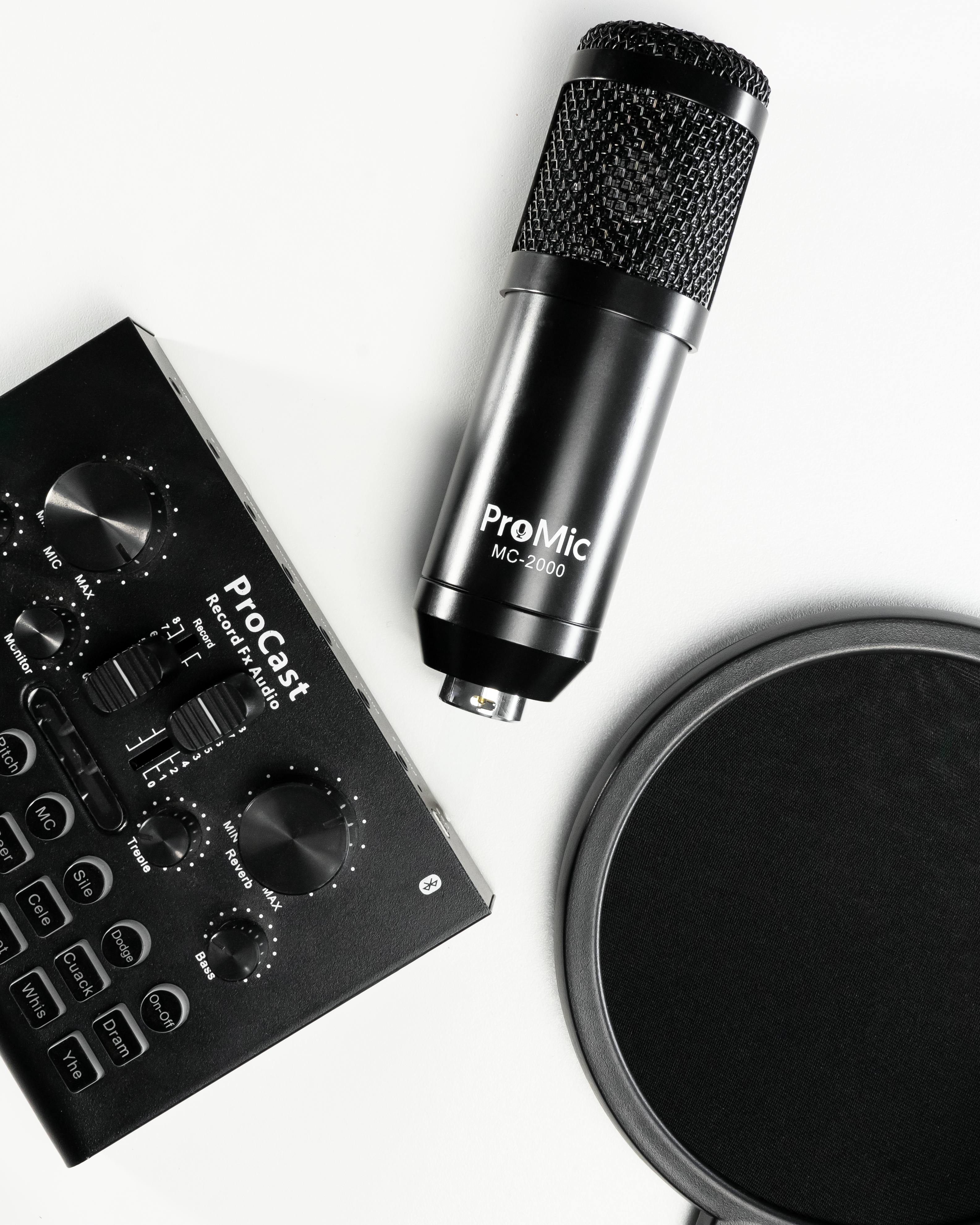 Professional Audio Equipment Setup with Microphone · Free Stock Photo
