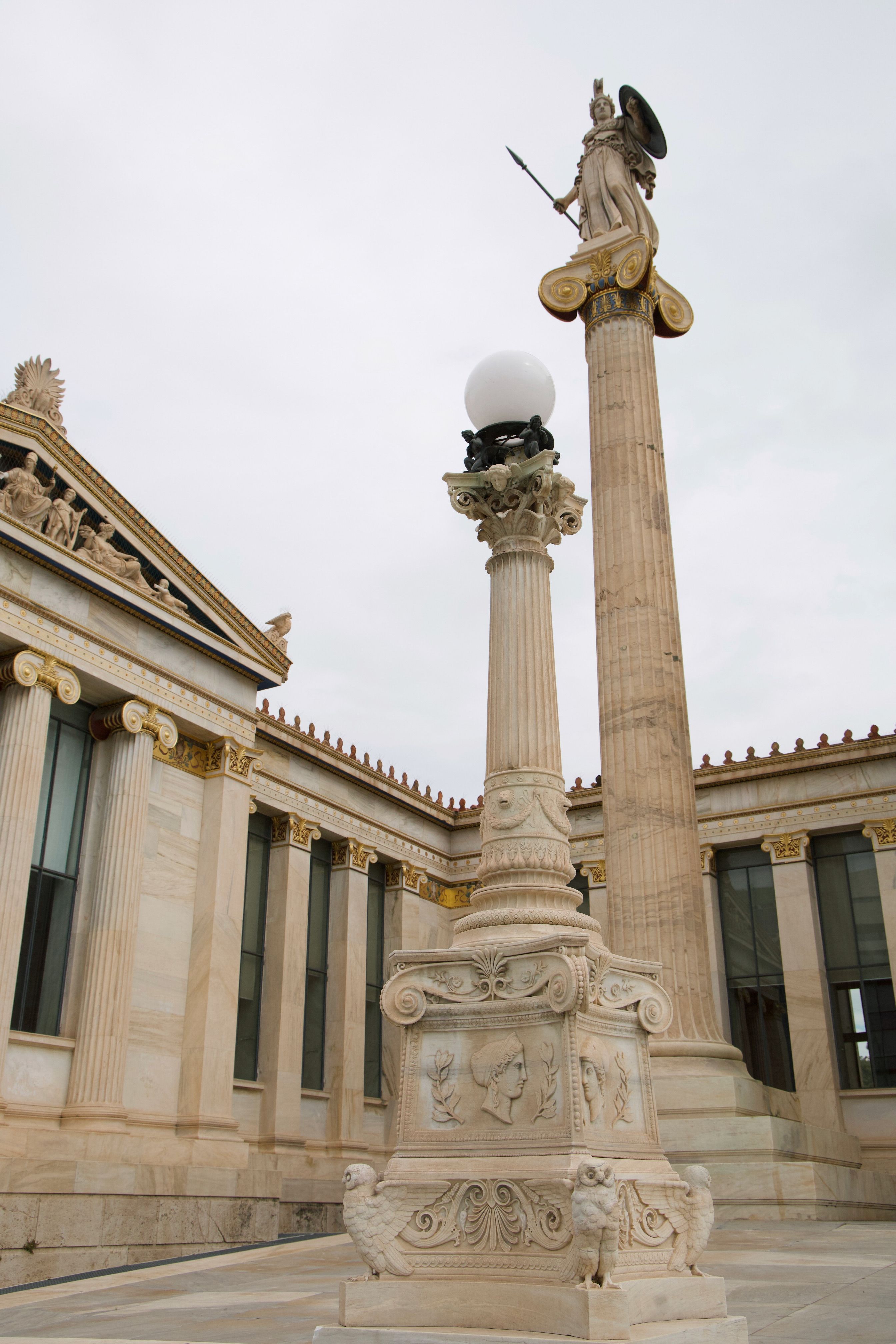 Athena statue and architecture in Athens · Free Stock Photo