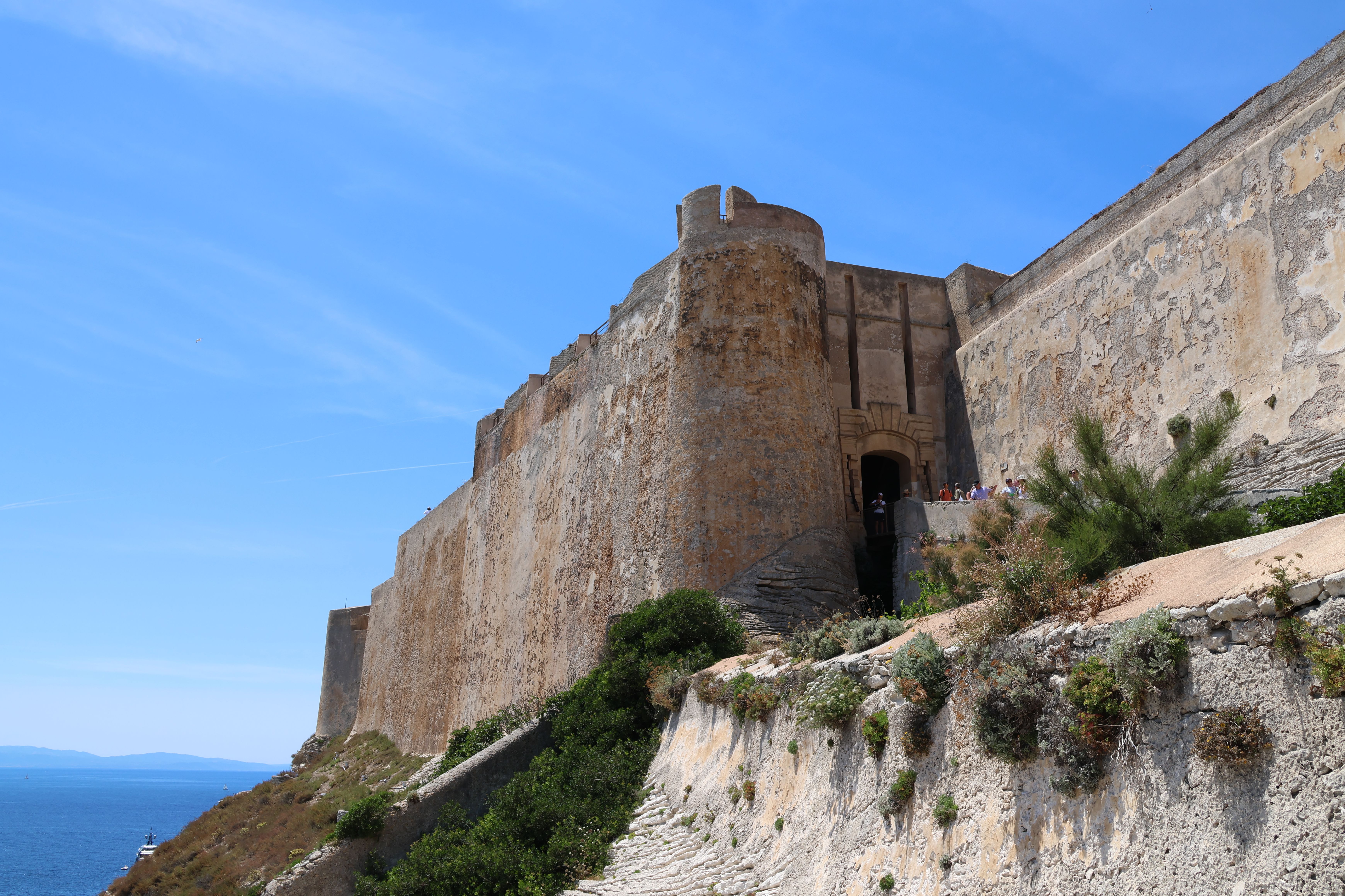 Historic Fortress Overlooking Mediterranean Sea · Free Stock Photo