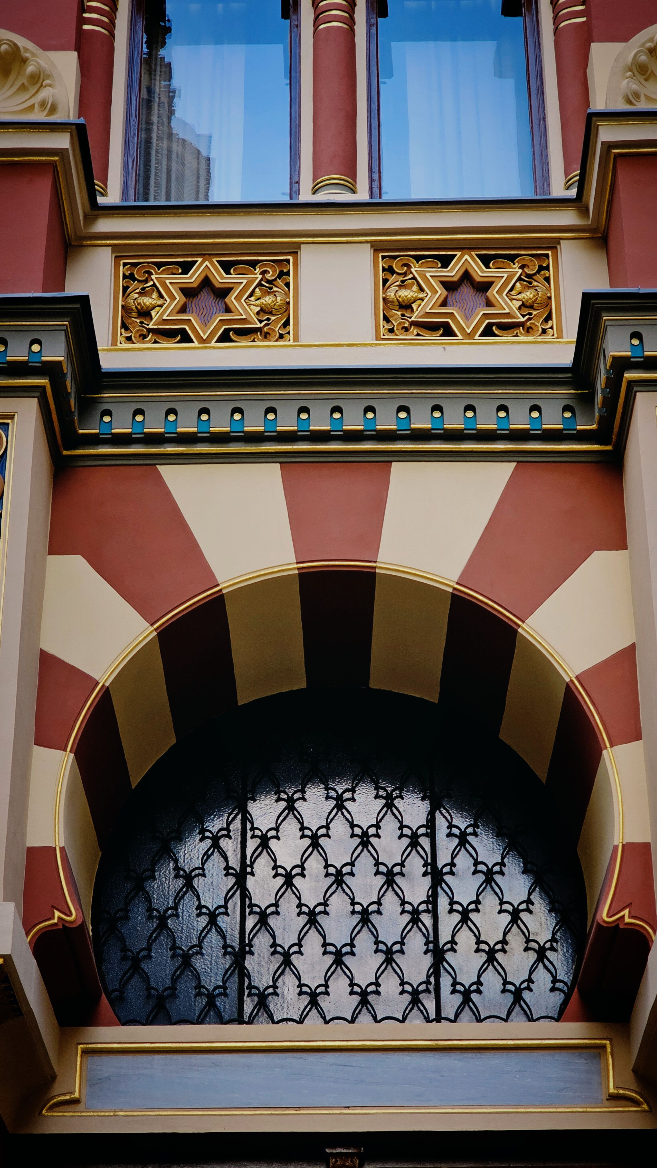 Decorative Architectural Detail with Stars and Arches · Free Stock Photo