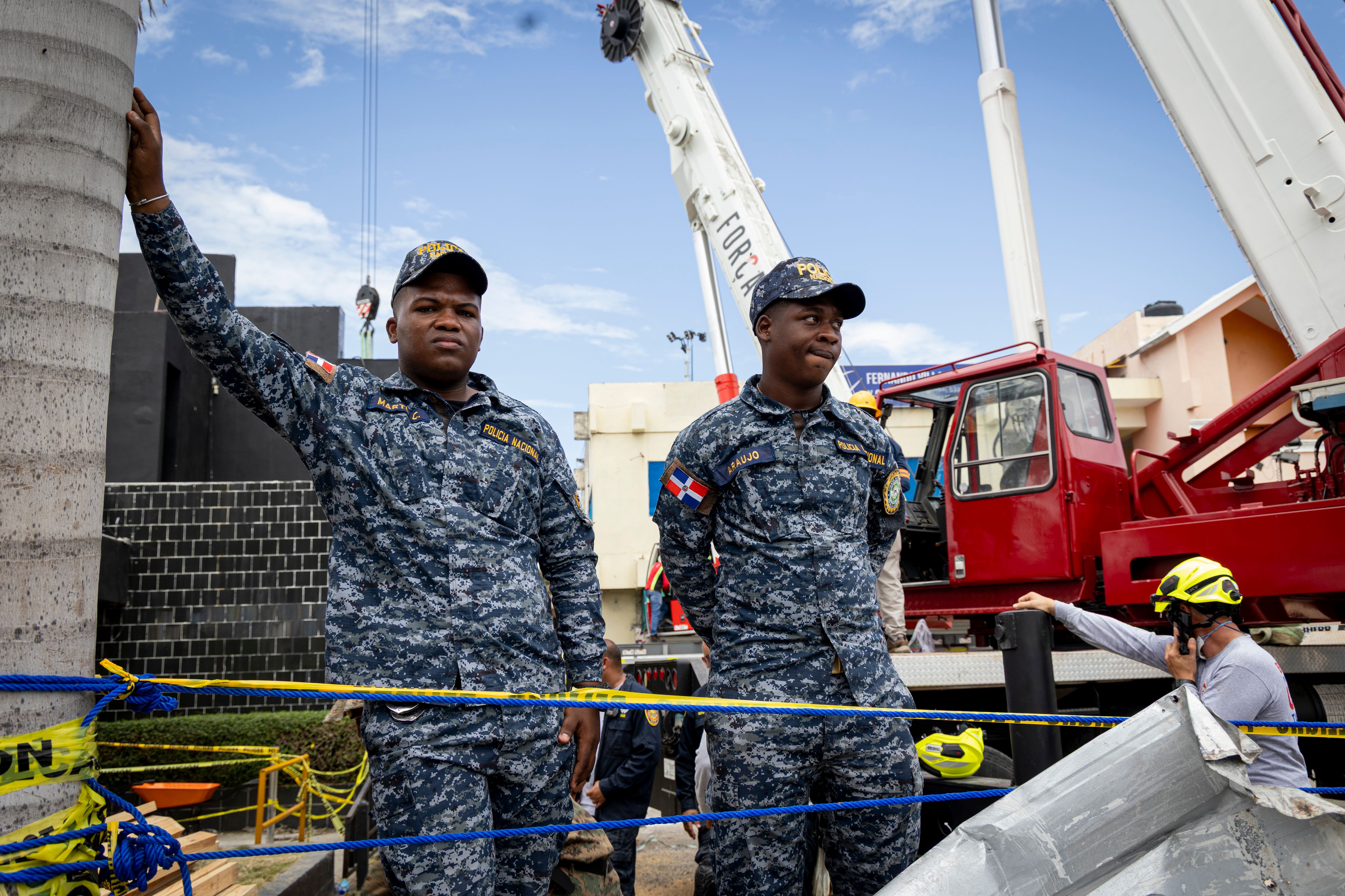 Dominican Military Personnel at Construction Site · Free Stock Photo
