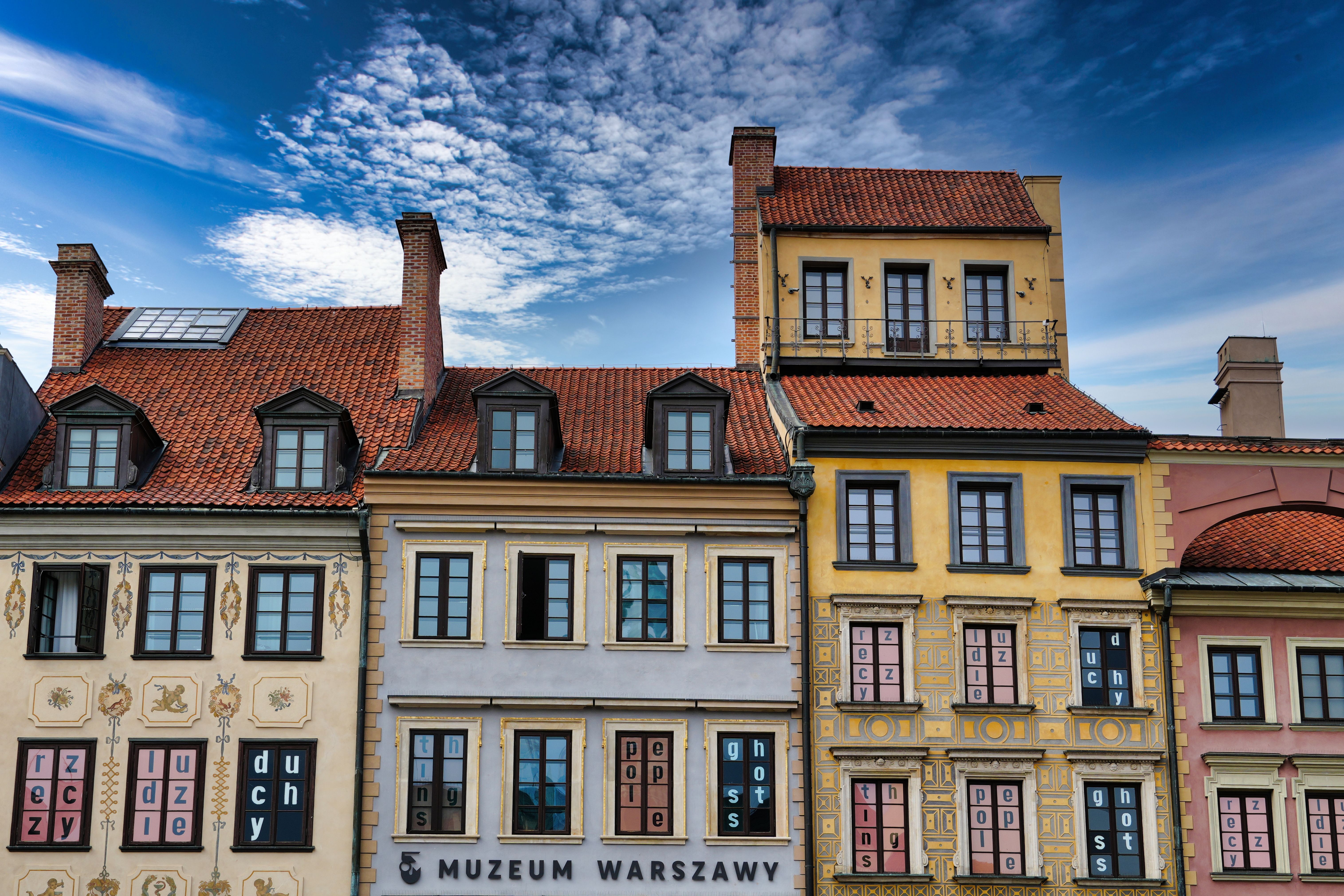 Charming Historic Buildings in Warsaw City Center · Free Stock Photo