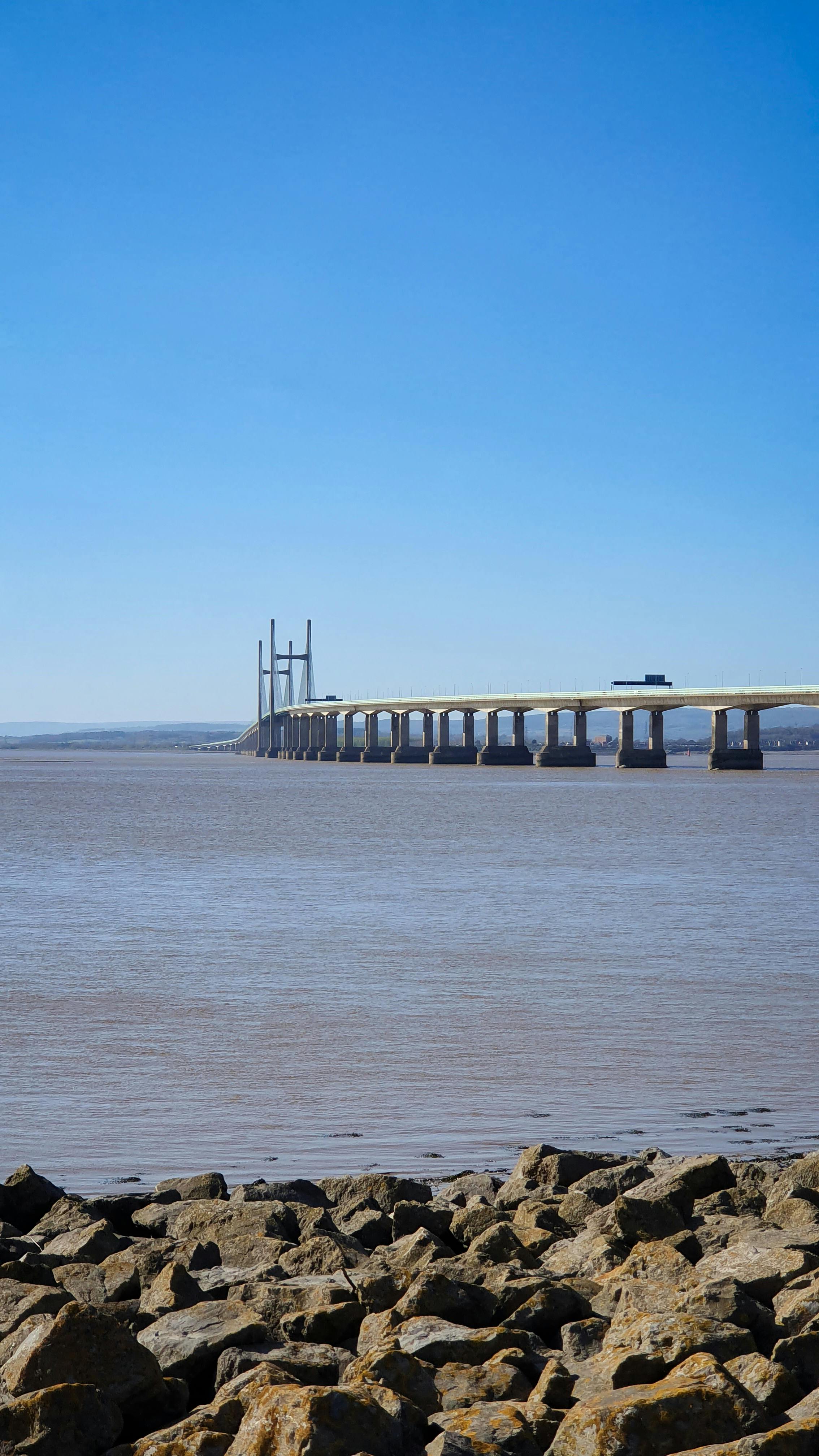 Scenic View of the Severn Bridge on a Clear Day · Free Stock Photo