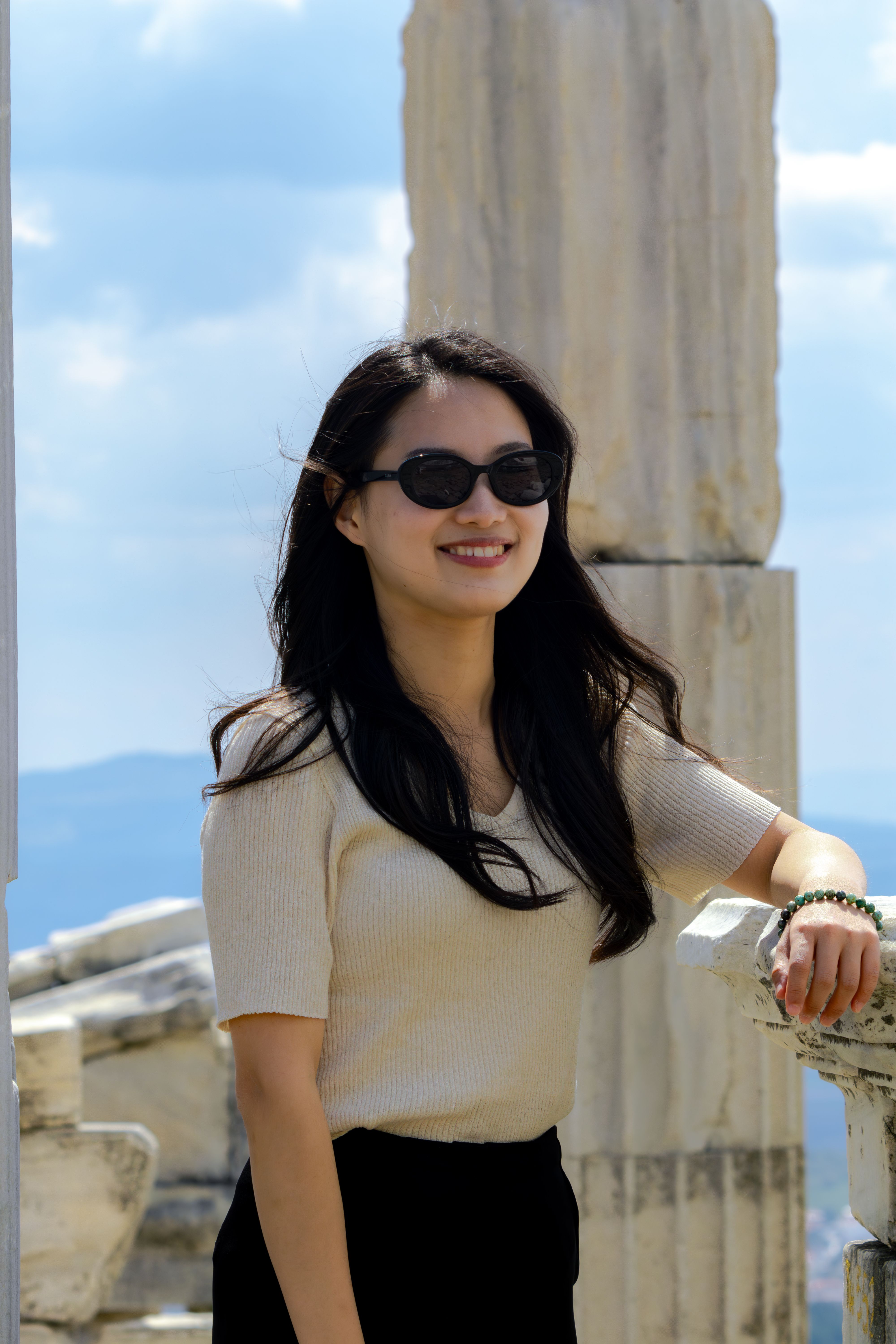 Young Woman Exploring Ancient Pergamon Ruins · Free Stock Photo