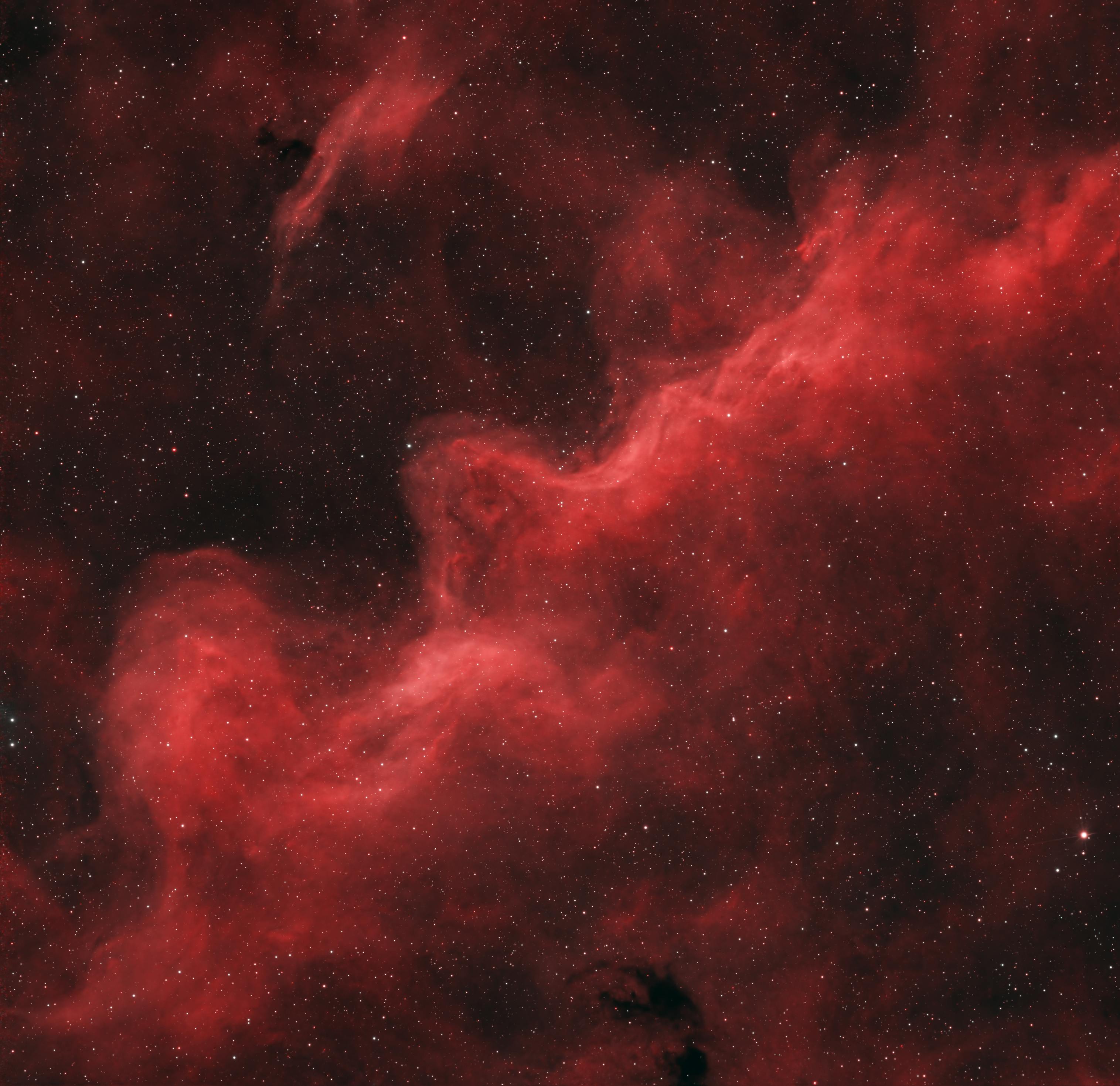 Stunning Red Nebula in Deep Space · Free Stock Photo