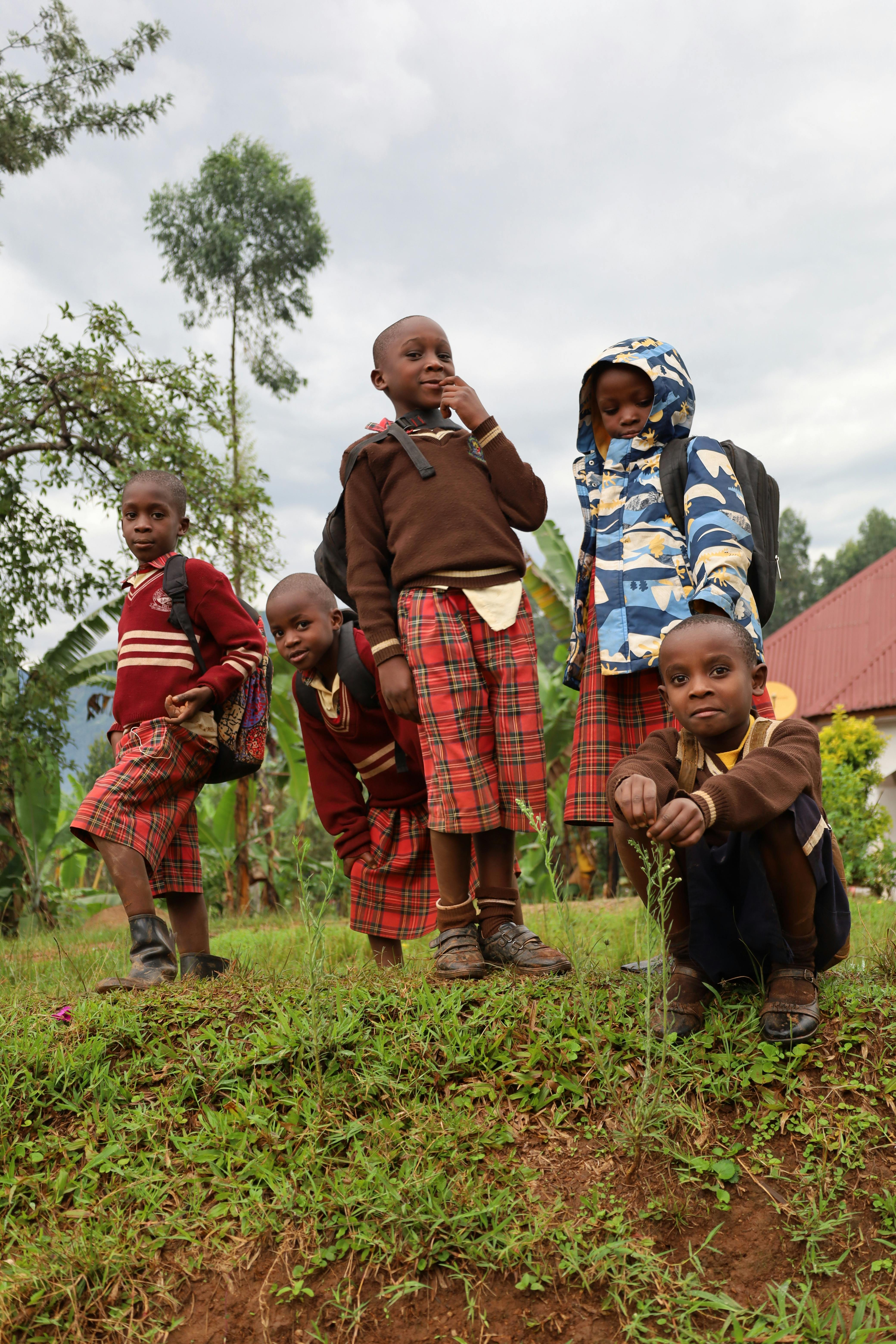 Children in School Uniforms in Bududa, Uganda · Free Stock Photo