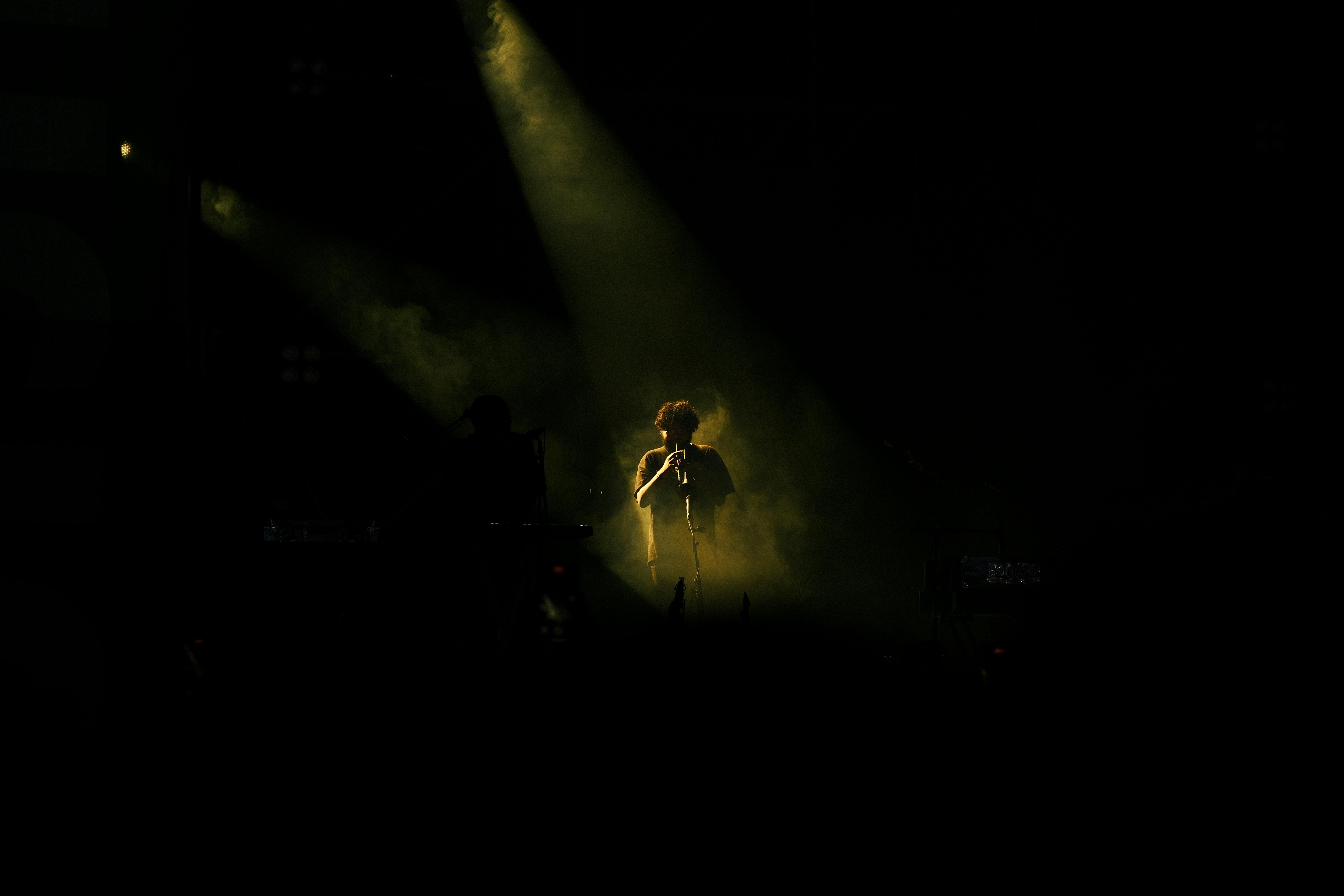 Dramatic Concert Spotlight on Flute Player · Free Stock Photo