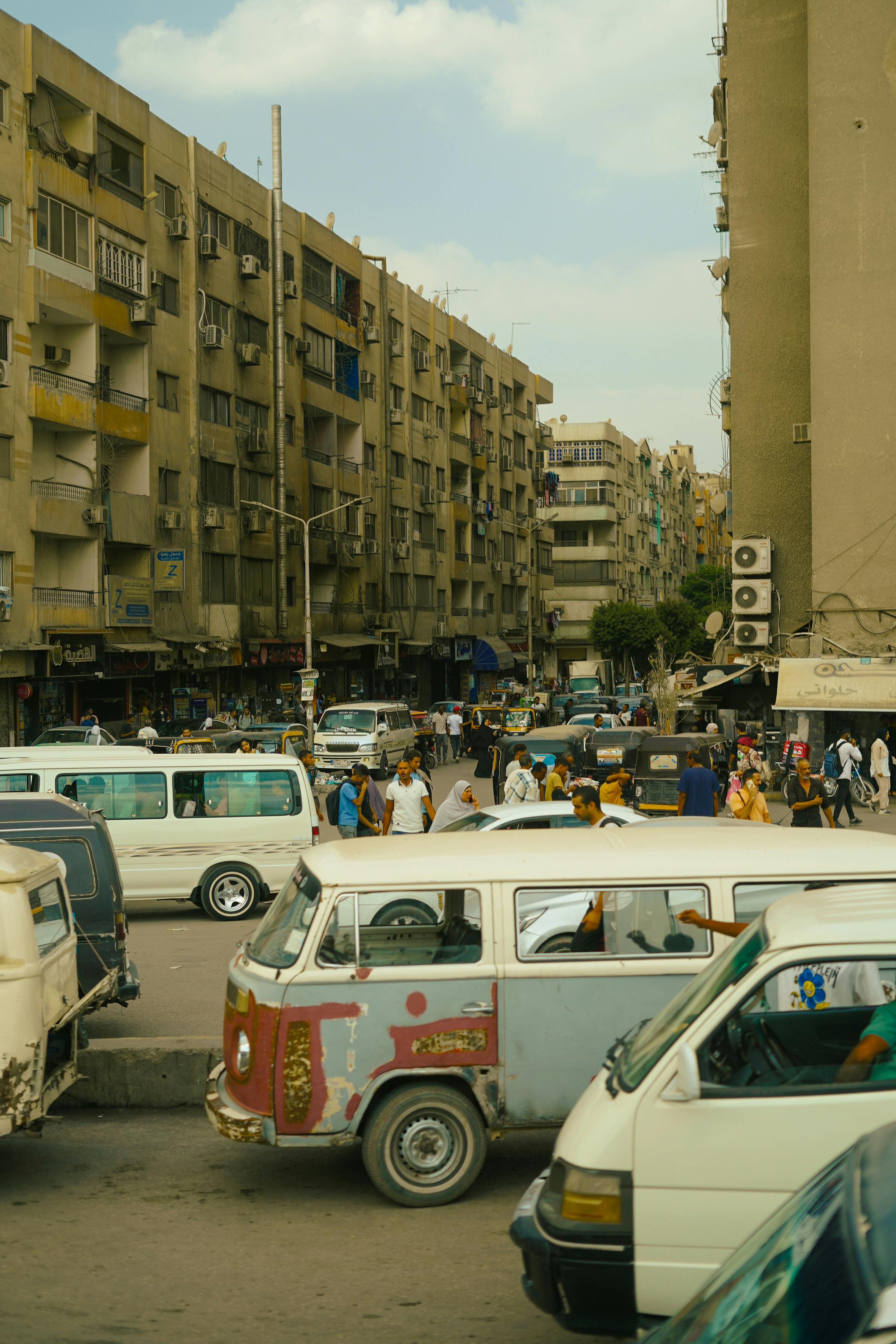 Bustling Street Scene in Cairo, Egypt · Free Stock Photo