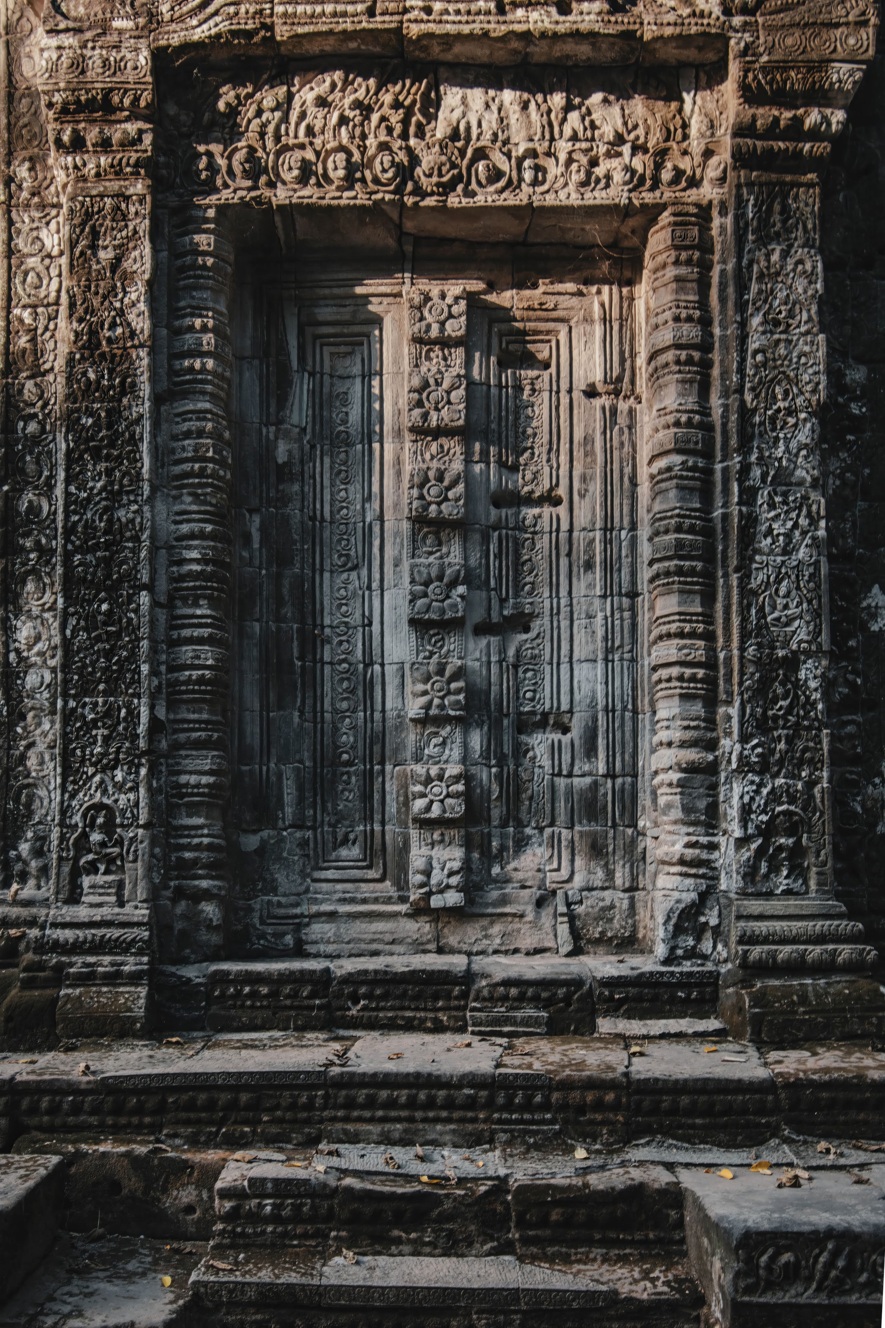 Ancient Temple Doorway in Angkor, Cambodia · Free Stock Photo