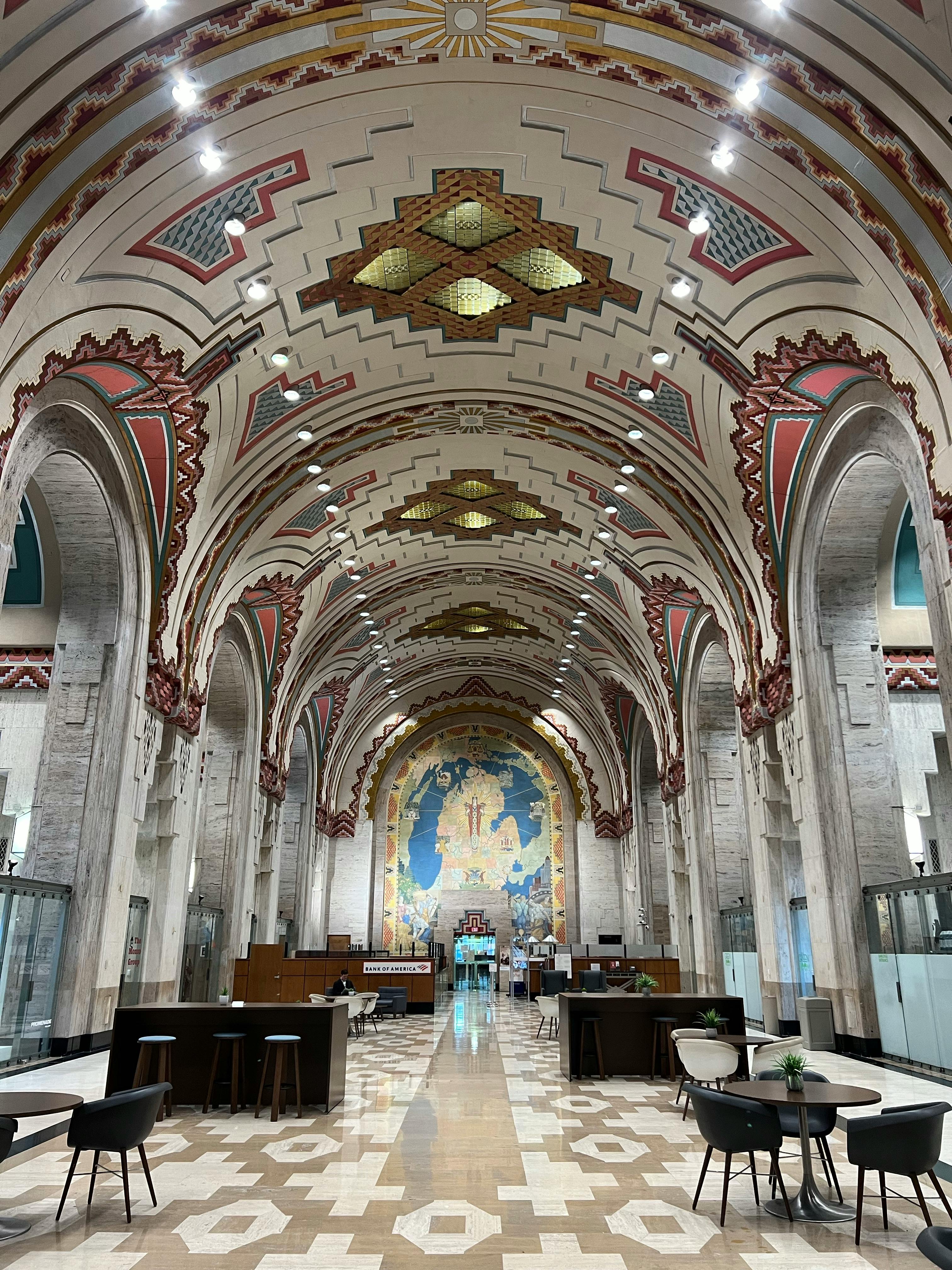 Stunning Guardian Building Interior in Detroit · Free Stock Photo