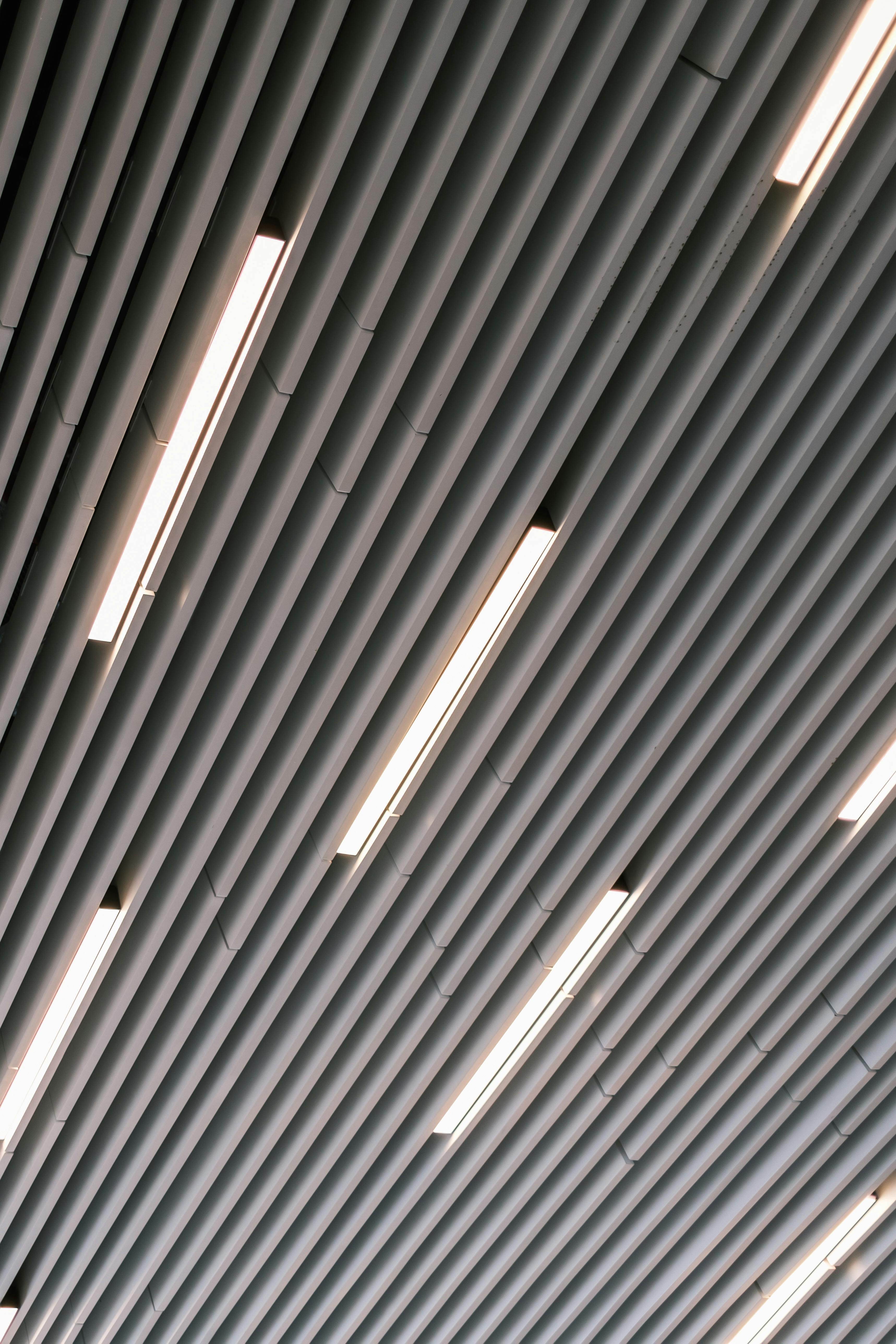 Modern Industrial Ceiling with Minimalist Lighting · Free Stock Photo