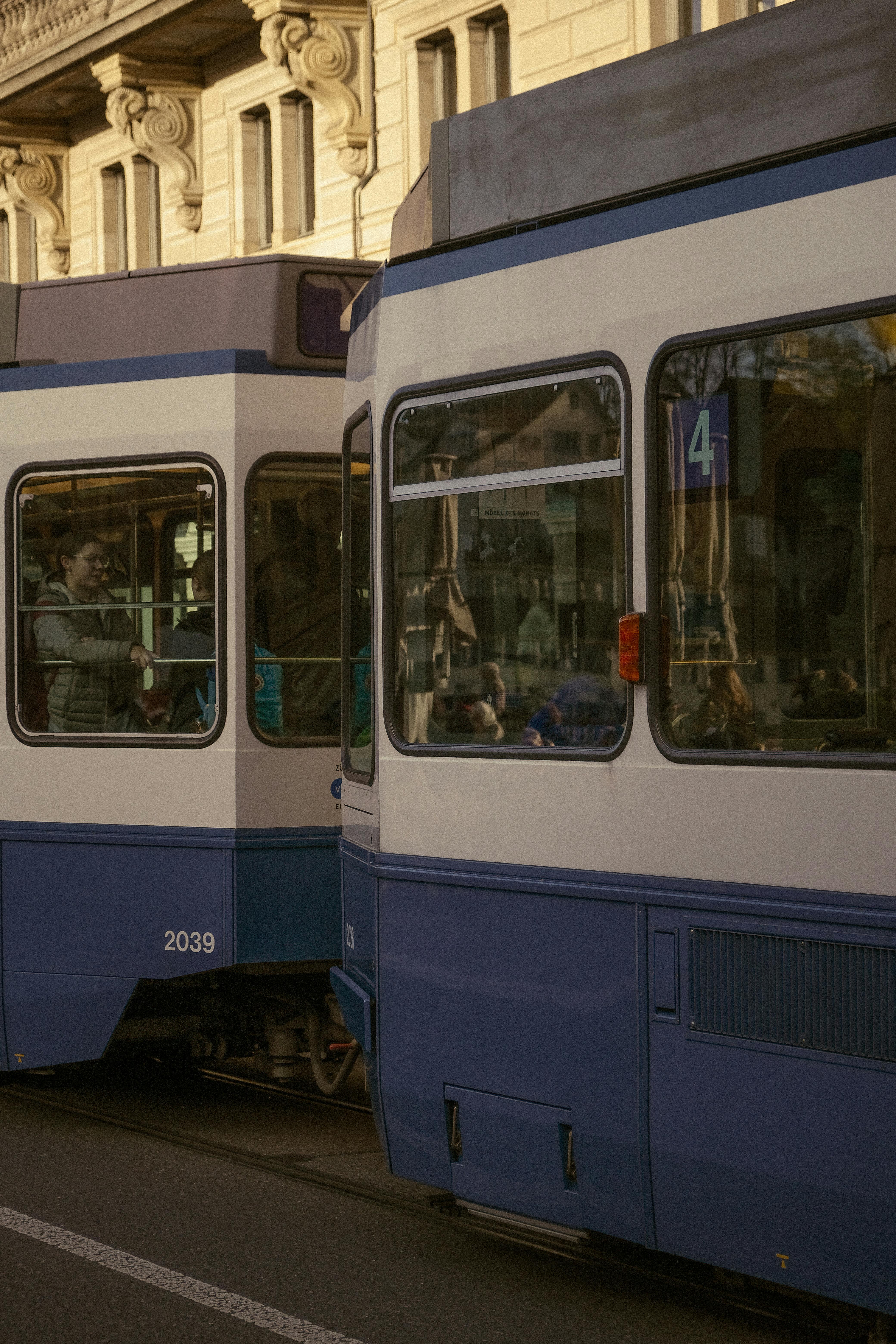 Urban Tram Scene in European Cityscape · Free Stock Photo
