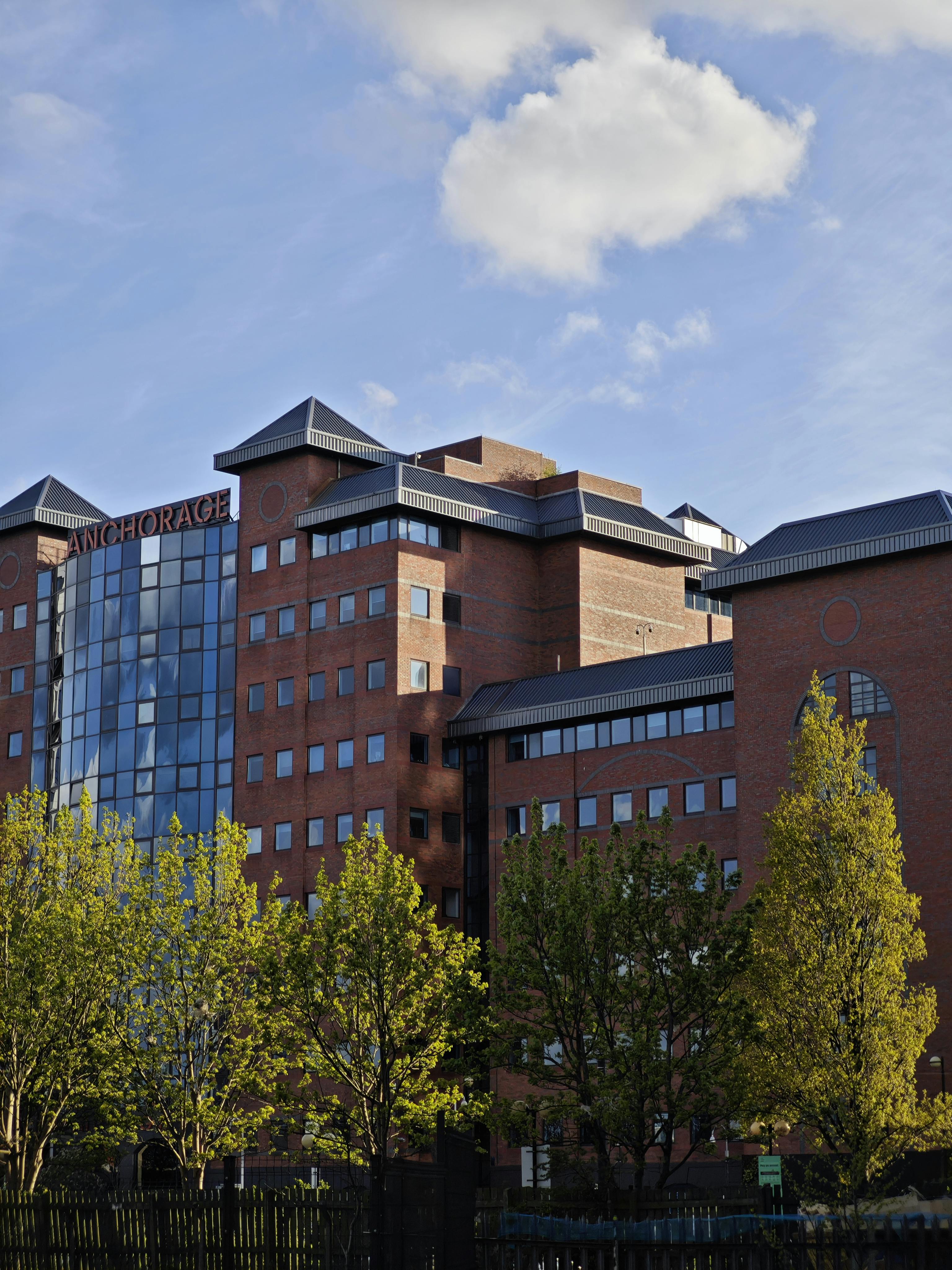 Modern Brick Office Building at Anchorage · Free Stock Photo