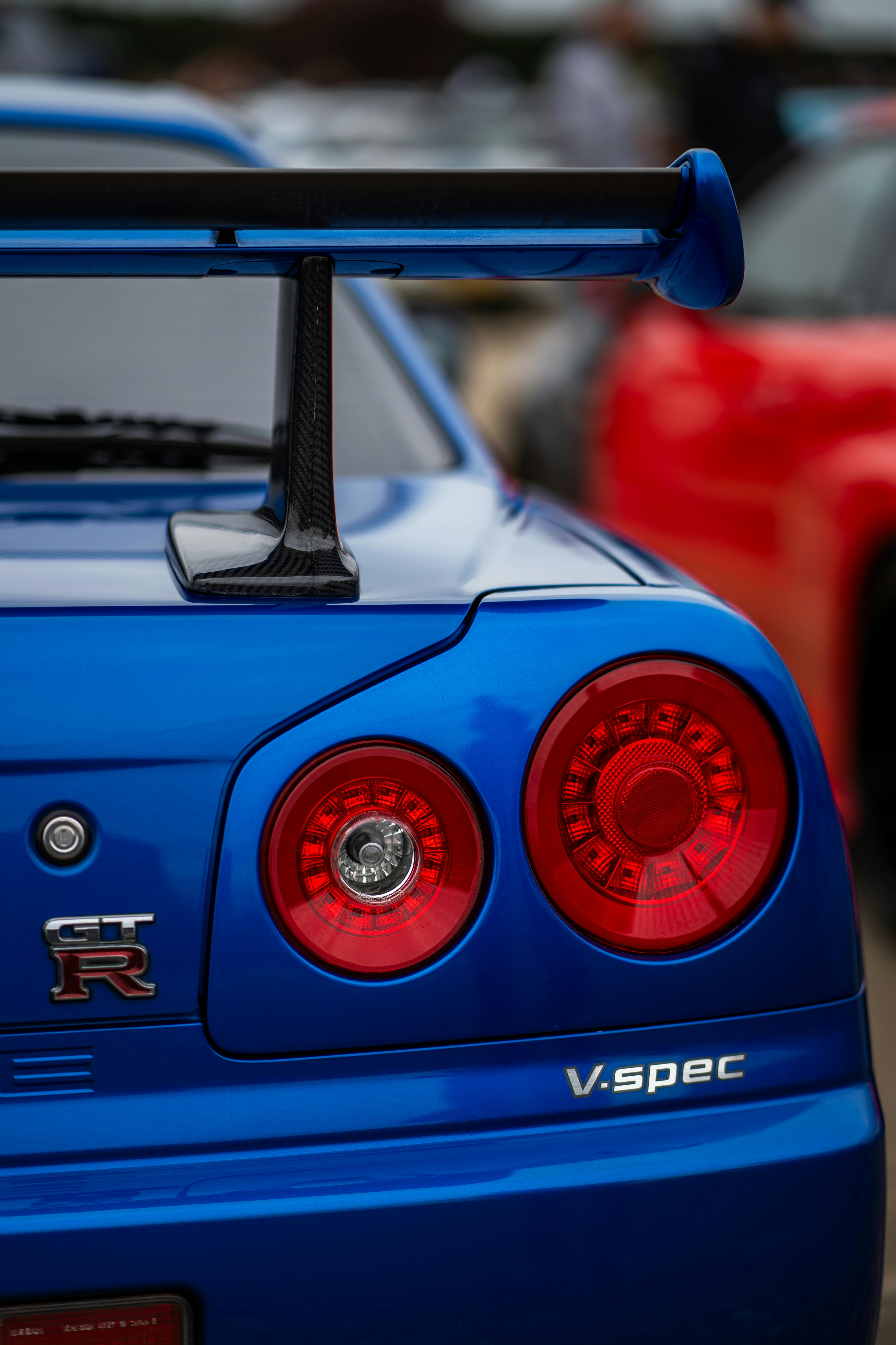 Blue Nissan GT-R R34 at Japfest 2025 · Free Stock Photo