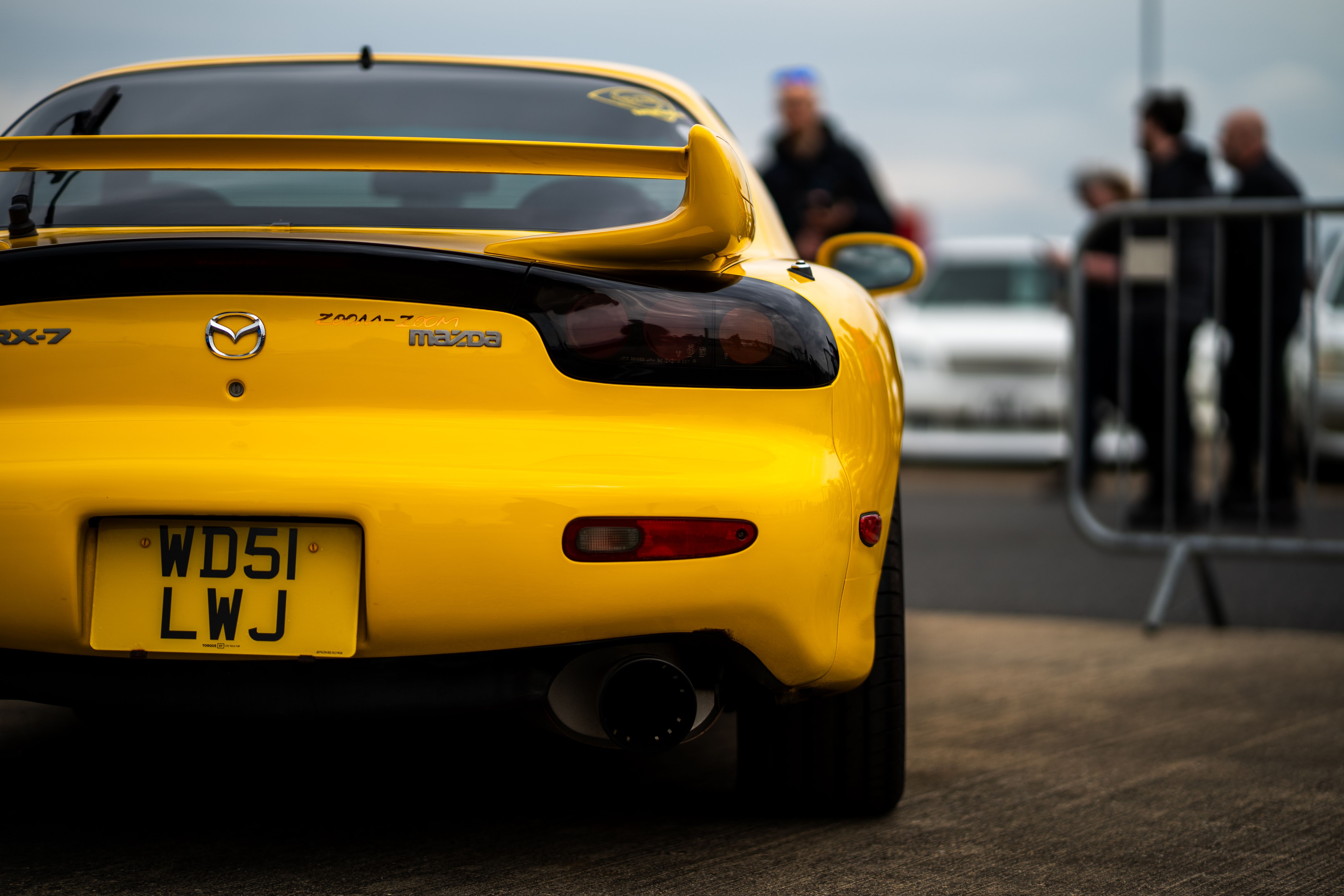 Yellow Mazda RX-7 at Japfest 2025 Car Meet · Free Stock Photo