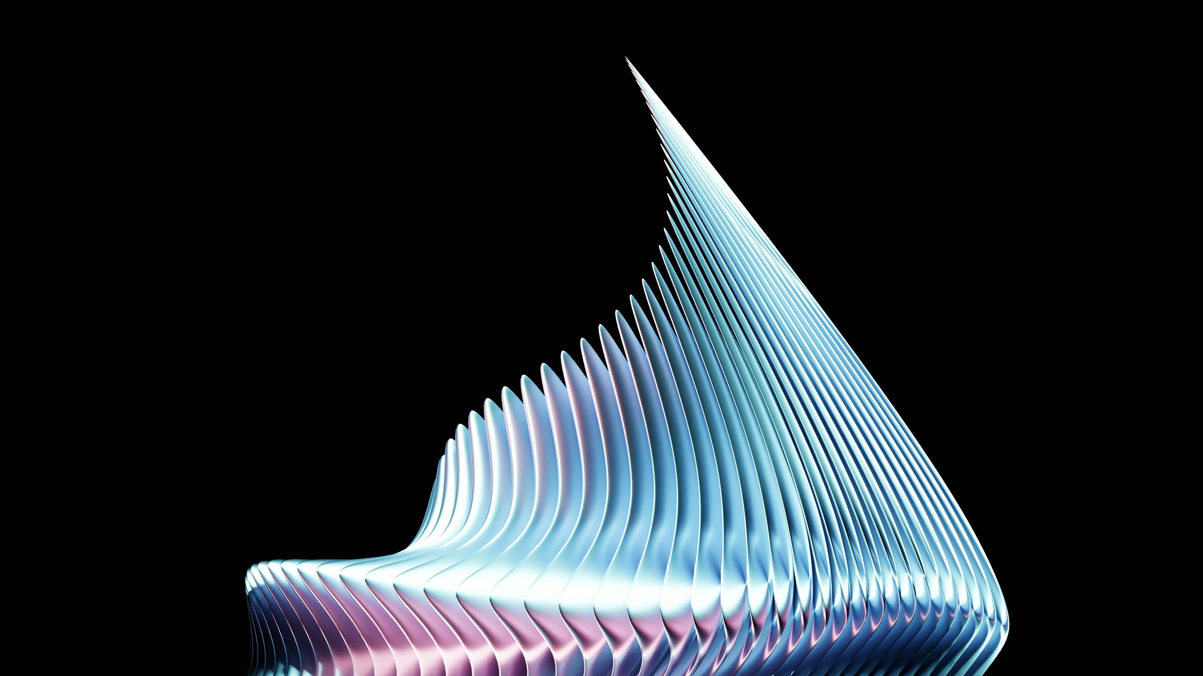 Abstract Wave Form with Gradient Lighting · Free Stock Photo