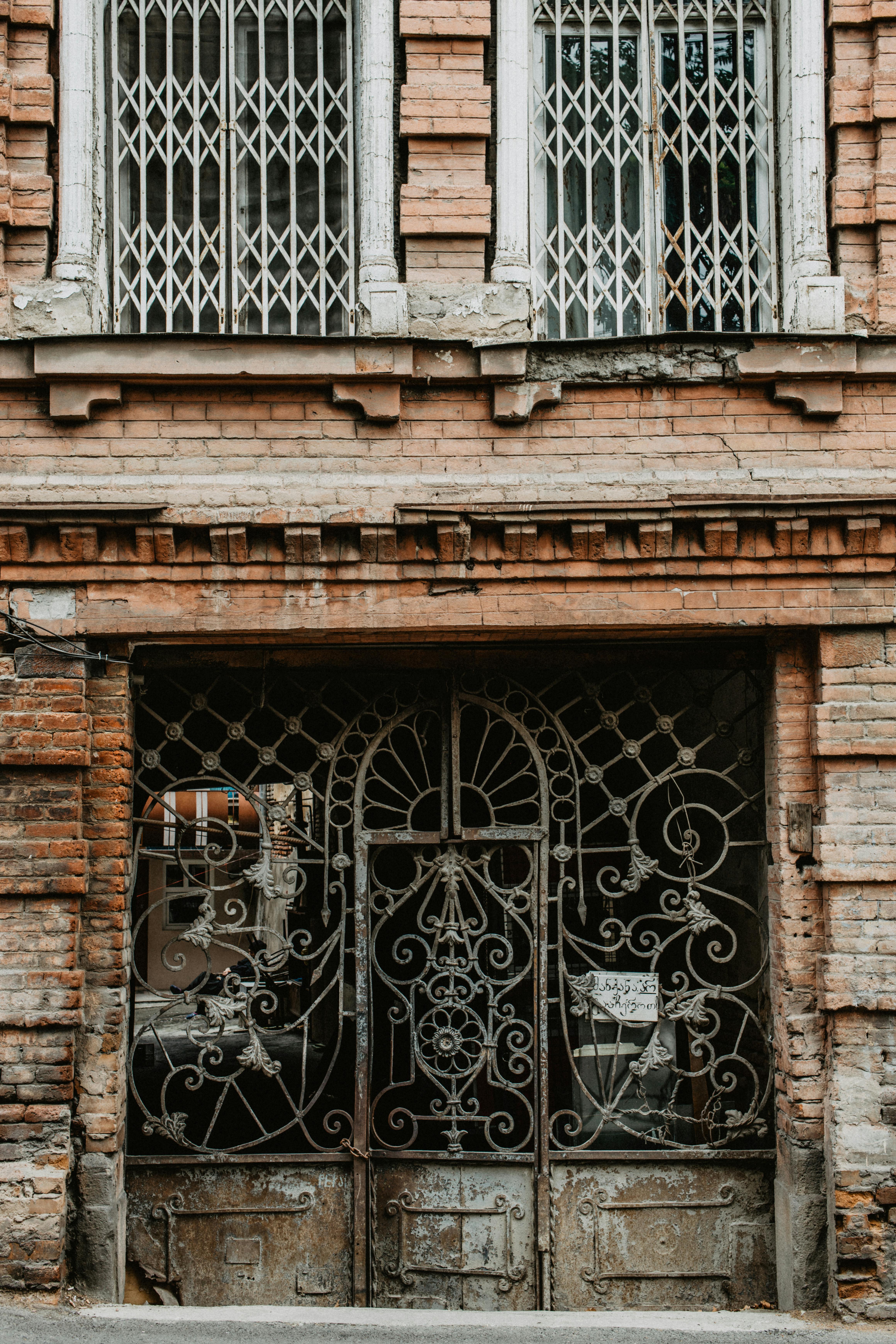 Rustic Iron Gate in Historic Tbilisi · Free Stock Photo