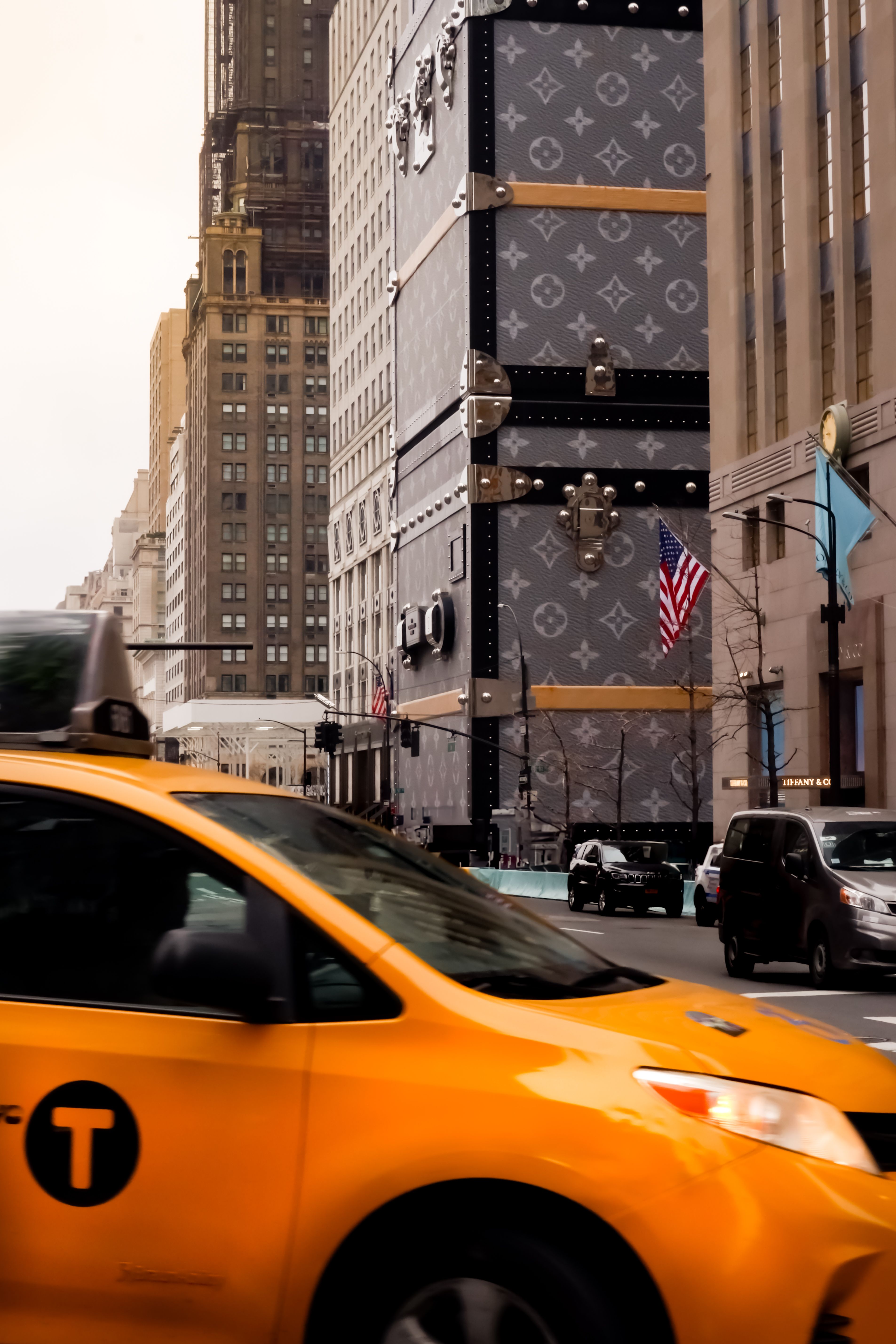 Iconic New York City Street with Yellow Taxi · Free Stock Photo