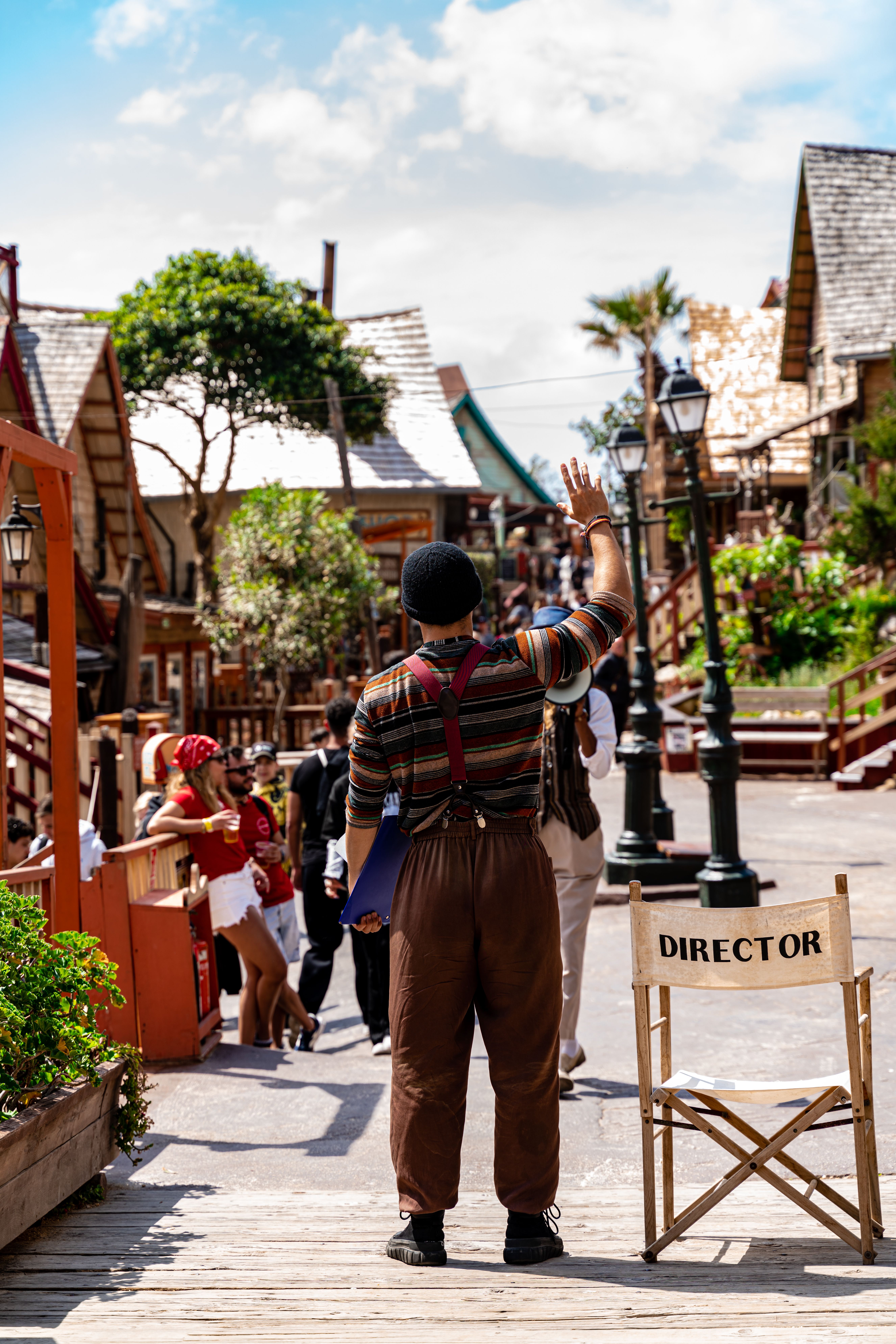 Film Crew at Iconic Popeye Village in Malta · Free Stock Photo