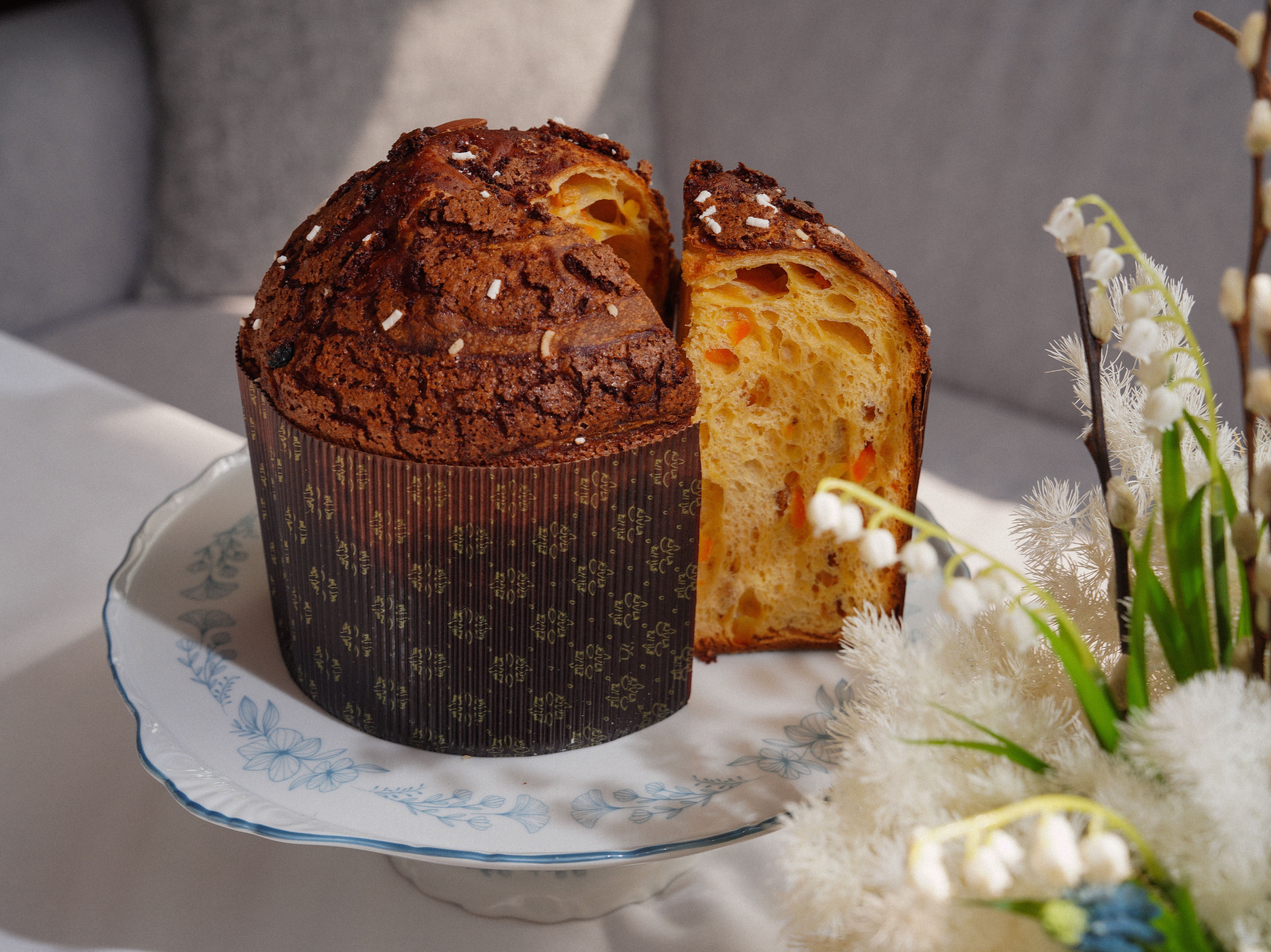 Delicious Panettone on Elegant Plate · Free Stock Photo