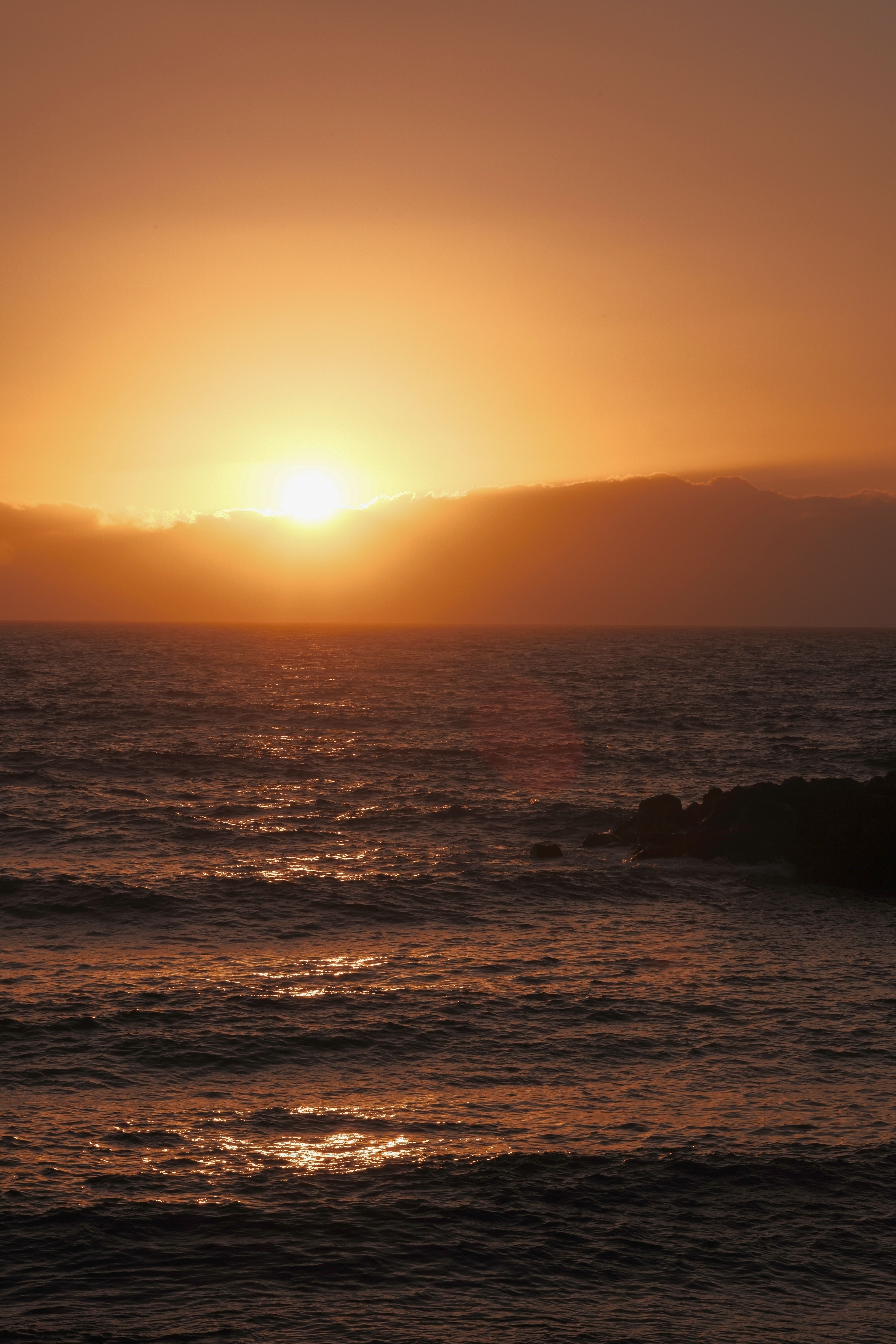 Breathtaking Ocean Sunset Over Calm Waters · Free Stock Photo